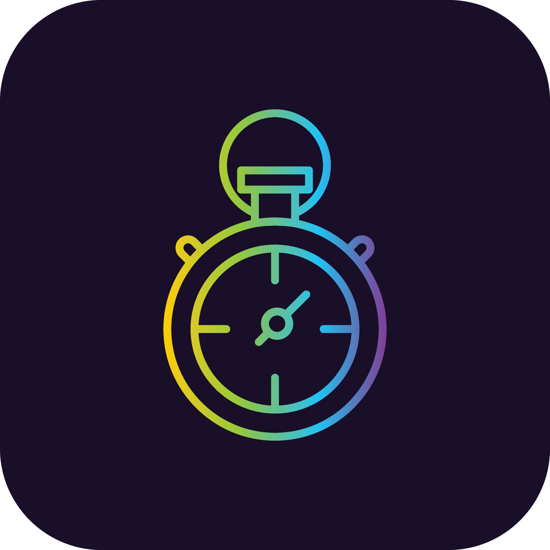 Stopwatch Gradient Icon 9875368 Vector Art At Vecteezy