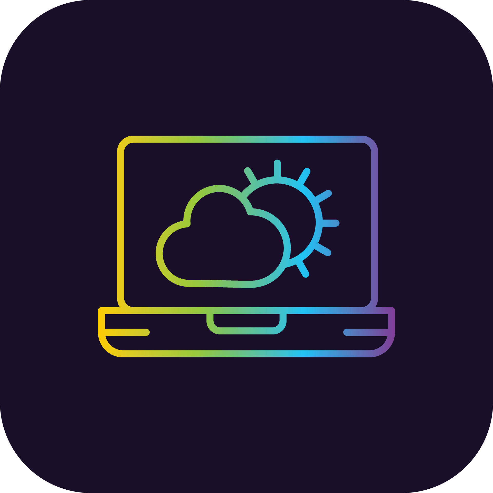 Weather Forecast Gradient Icon 9876084 Vector Art at Vecteezy