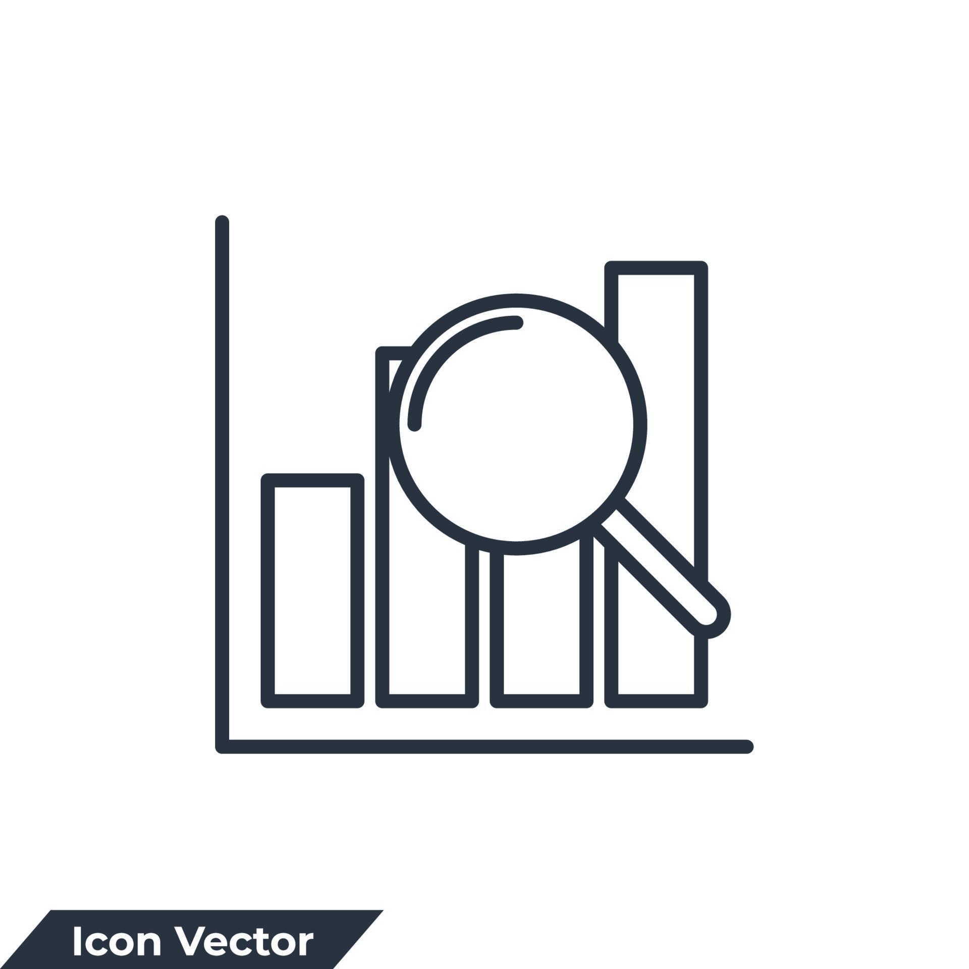 analytics icon logo vector illustration. Data Analysis symbol template ...