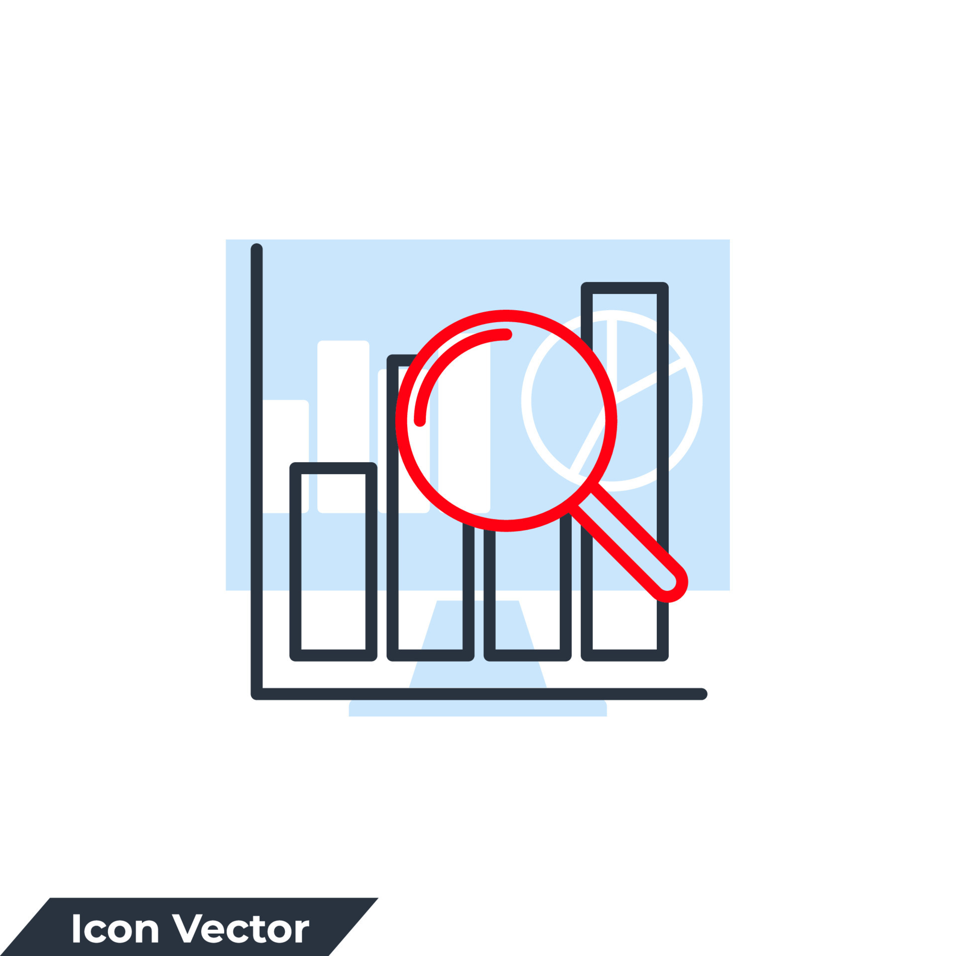 Analytics Icon Logo Vector Illustration Data Analysis Symbol Template For Graphic And Web