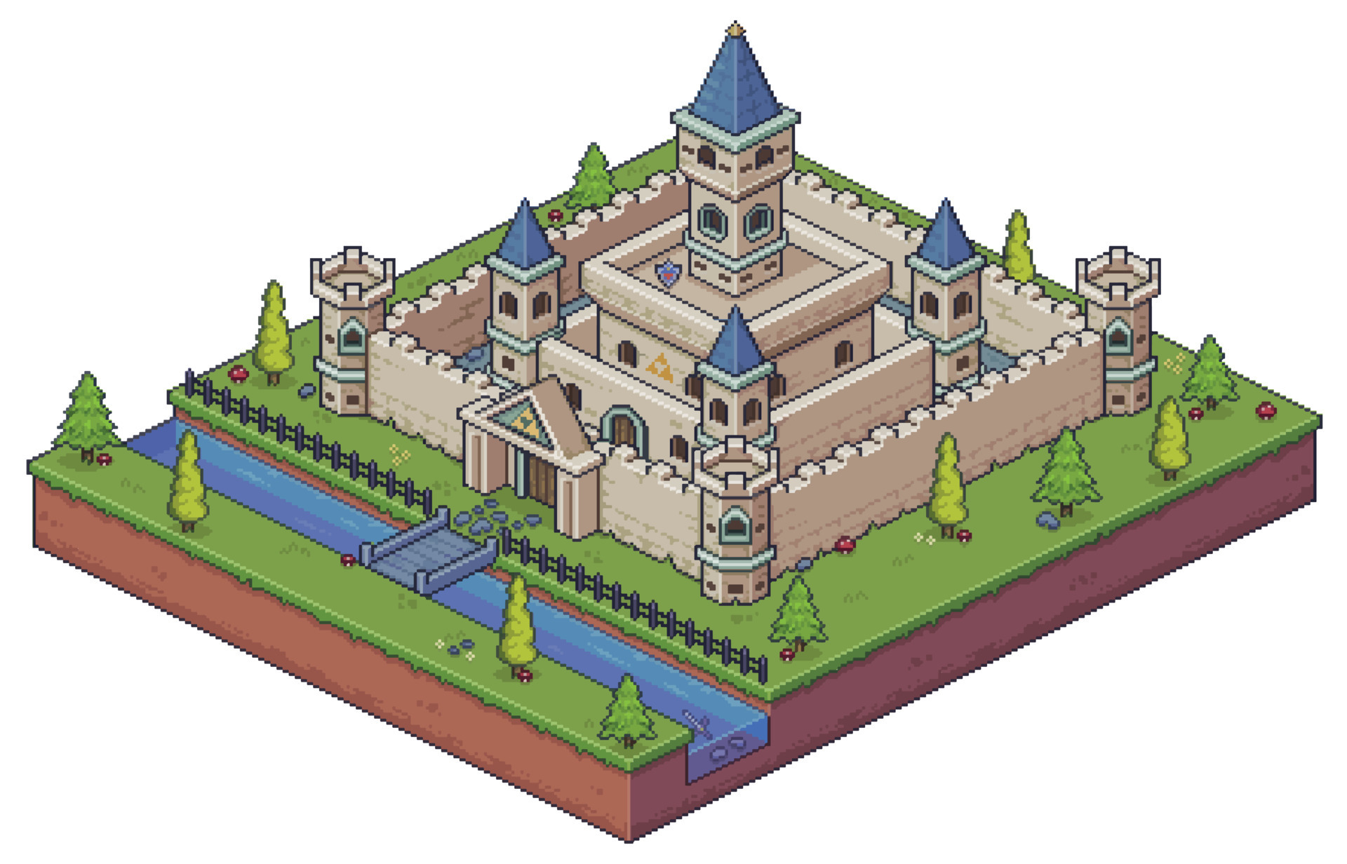 Castle Pixel Art Brik