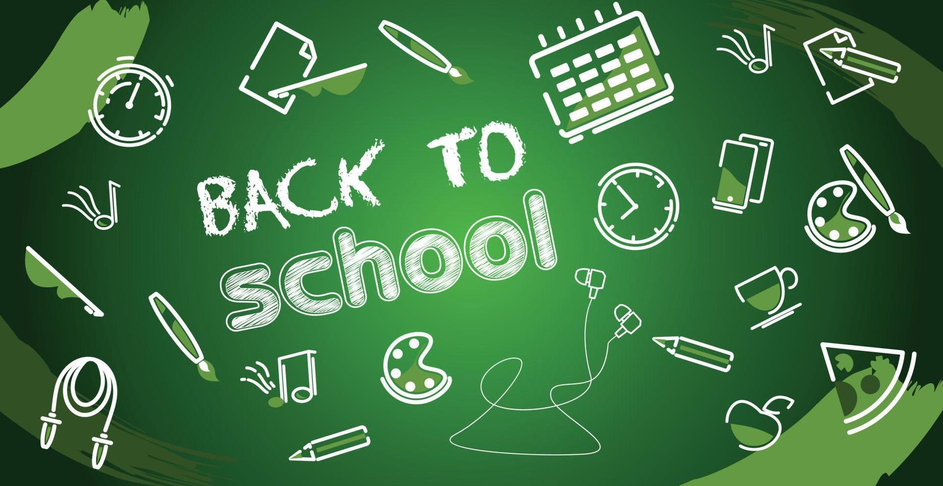 Back to school, the beginning of the school year - Vector 9878620 ...