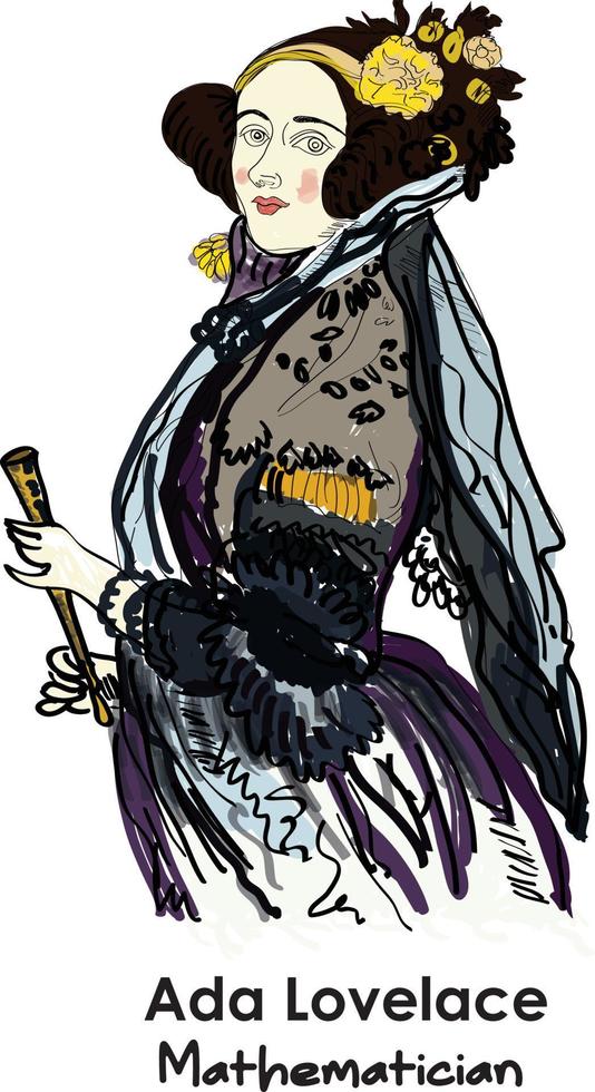 Ada Lovelace Mathematician vector illustration 9881776 Vector Art at ... Ada Lovelace Mathematician vector illustration 9881776 Vector Art at ...