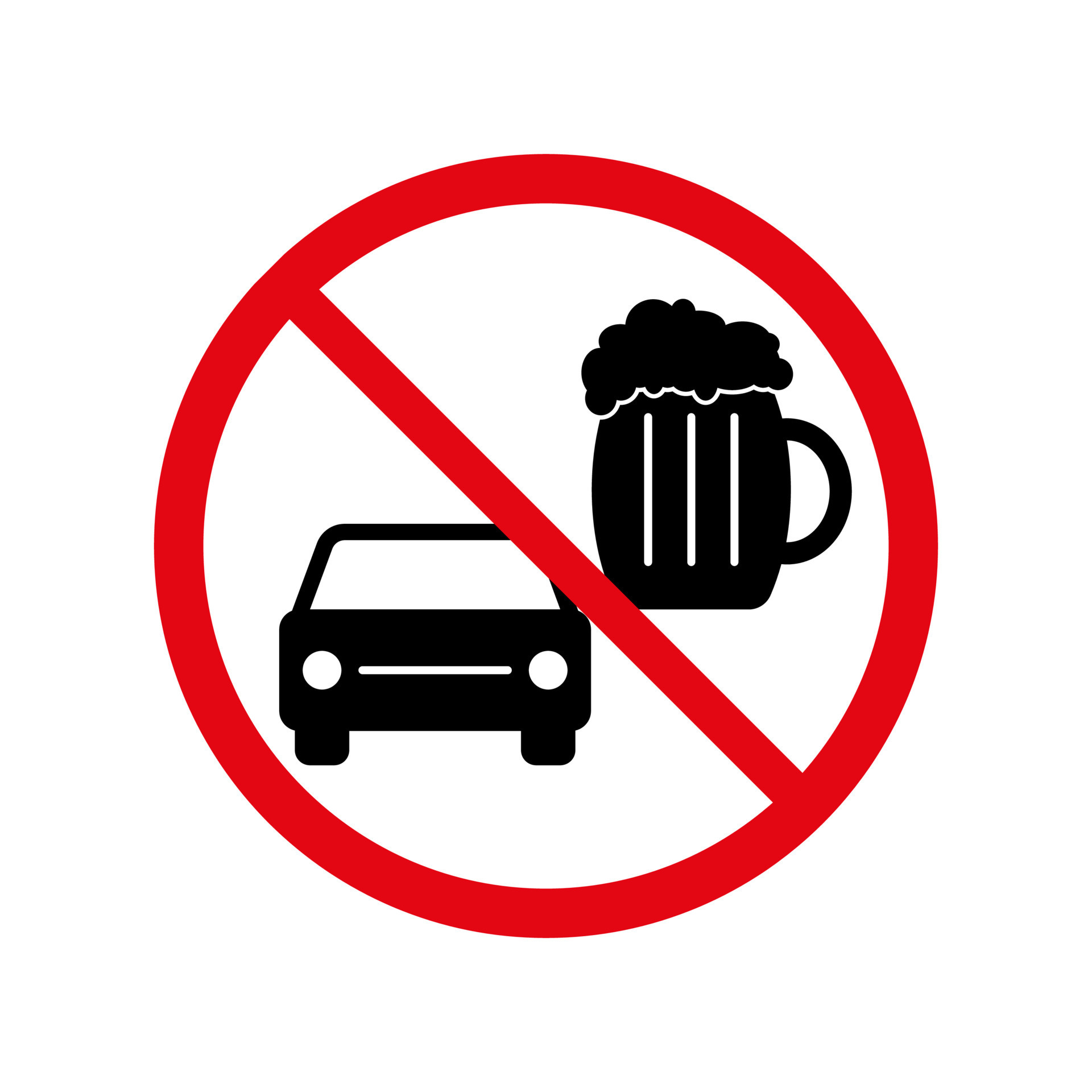 No Drinking And Driving Symbol
