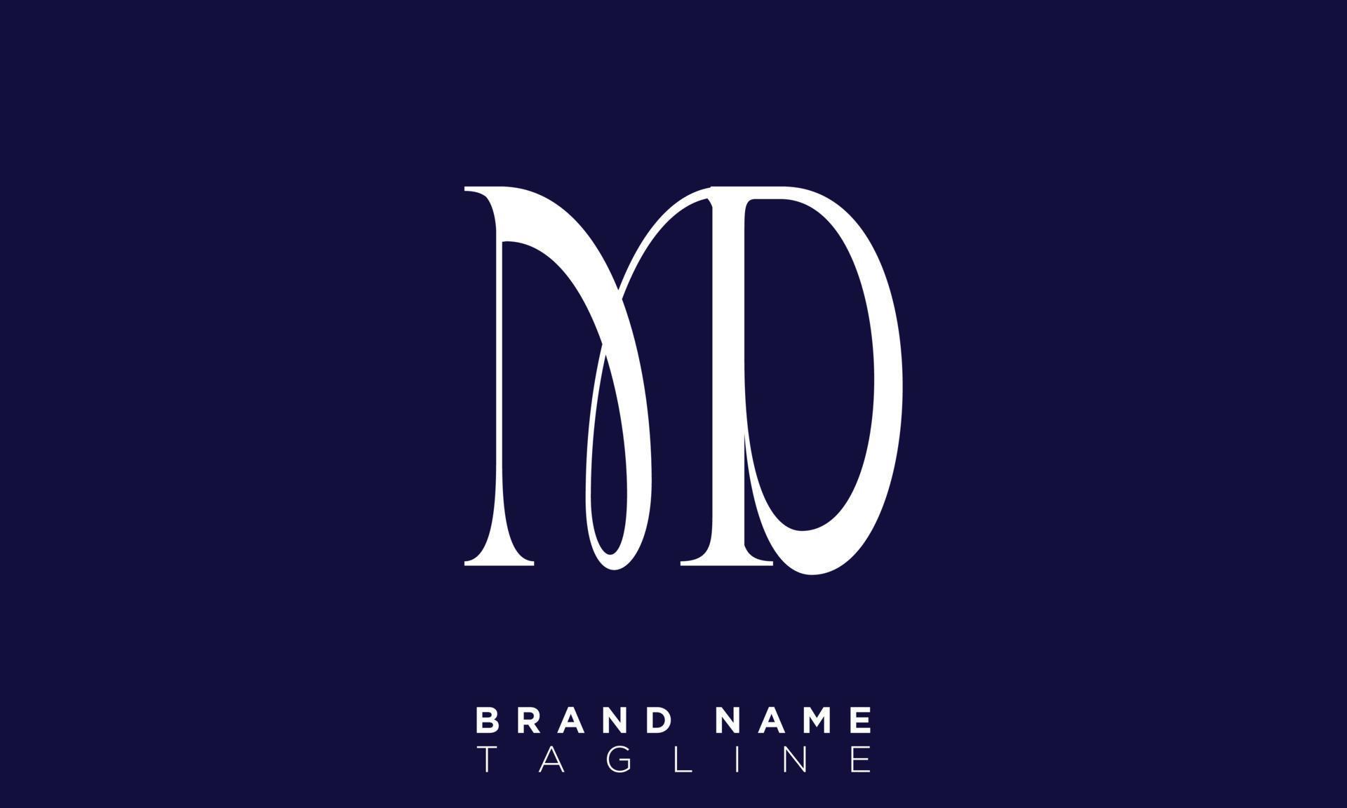 alfabeto letras iniciales monograma logo md, dm, m y d 9885617 Vector en Vecteezy