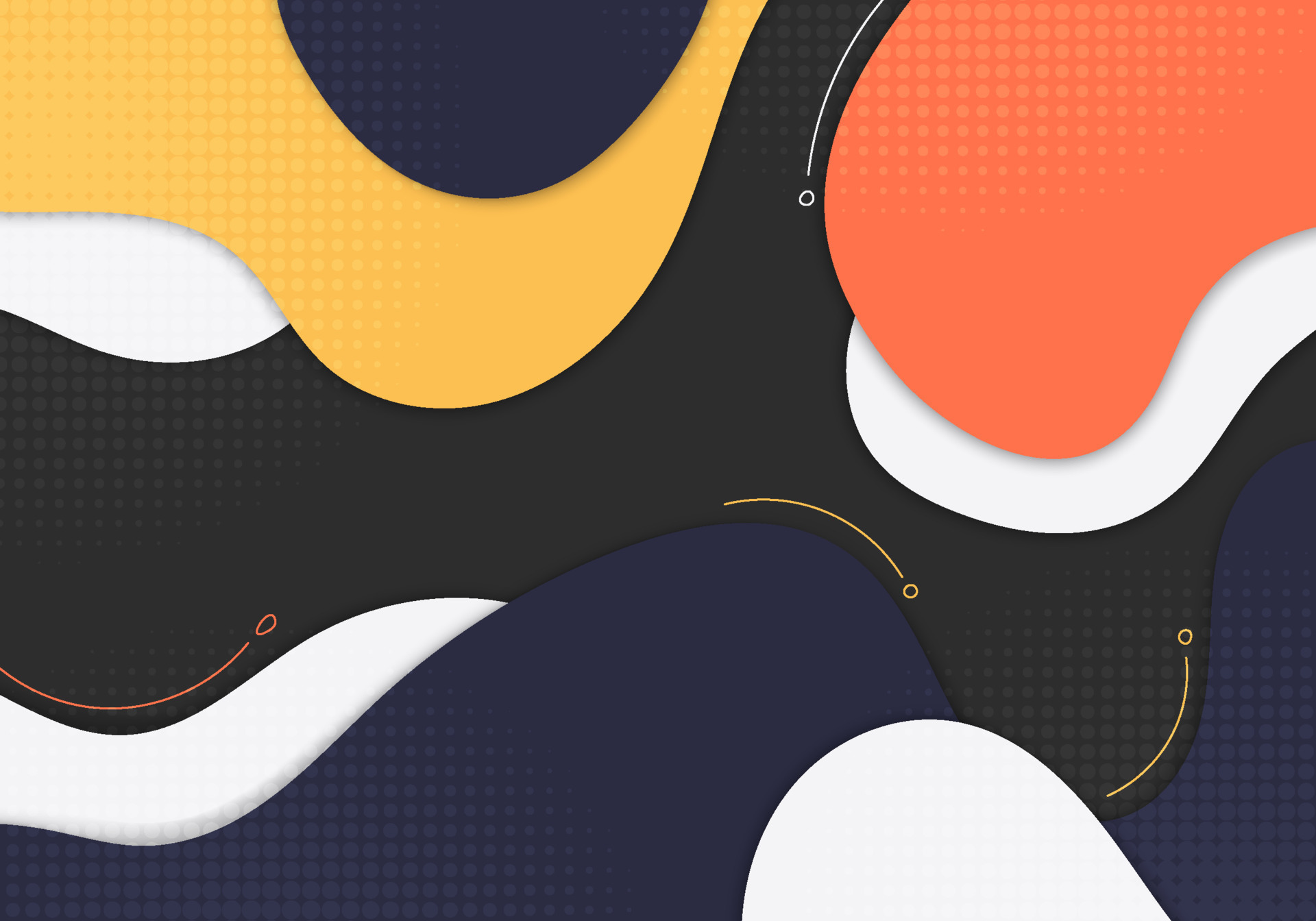 Abstract Minimal Colorful Artwork Decorative Style Template Overlapping Artwork Style