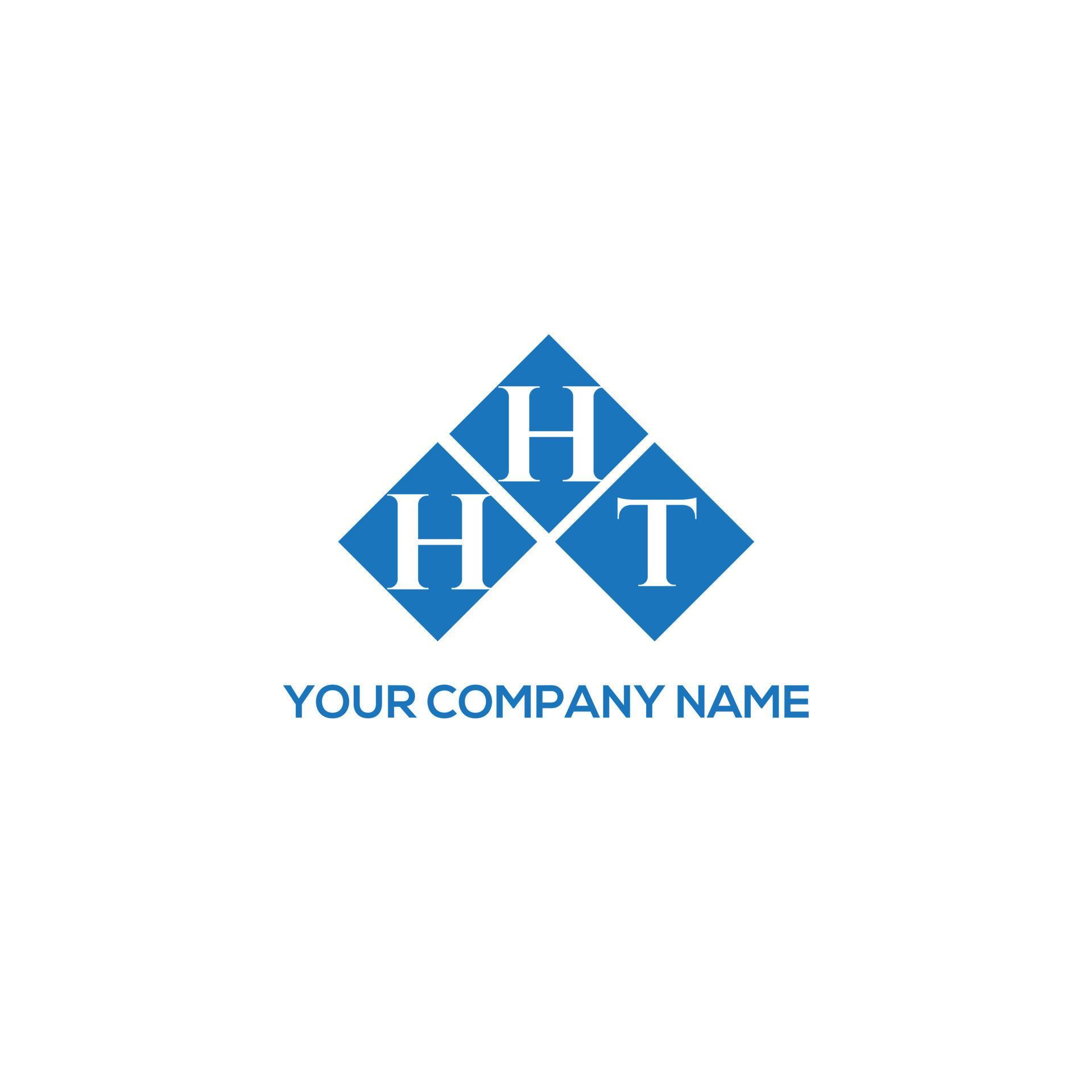HHT letter logo design on WHITE background. HHT creative initials letter logo concept. HHT ...