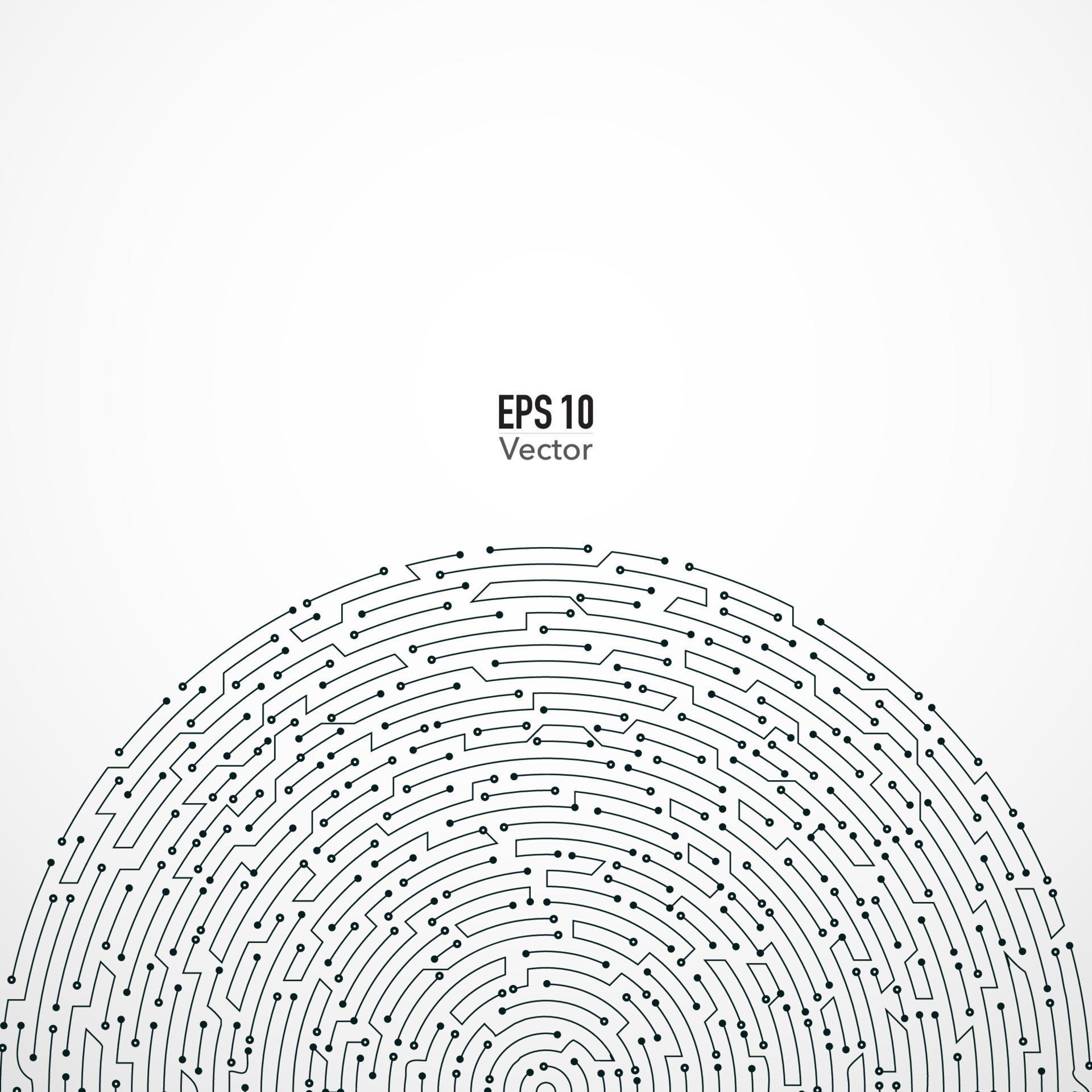 circle electronic pattern 9886866 Vector Art at Vecteezy