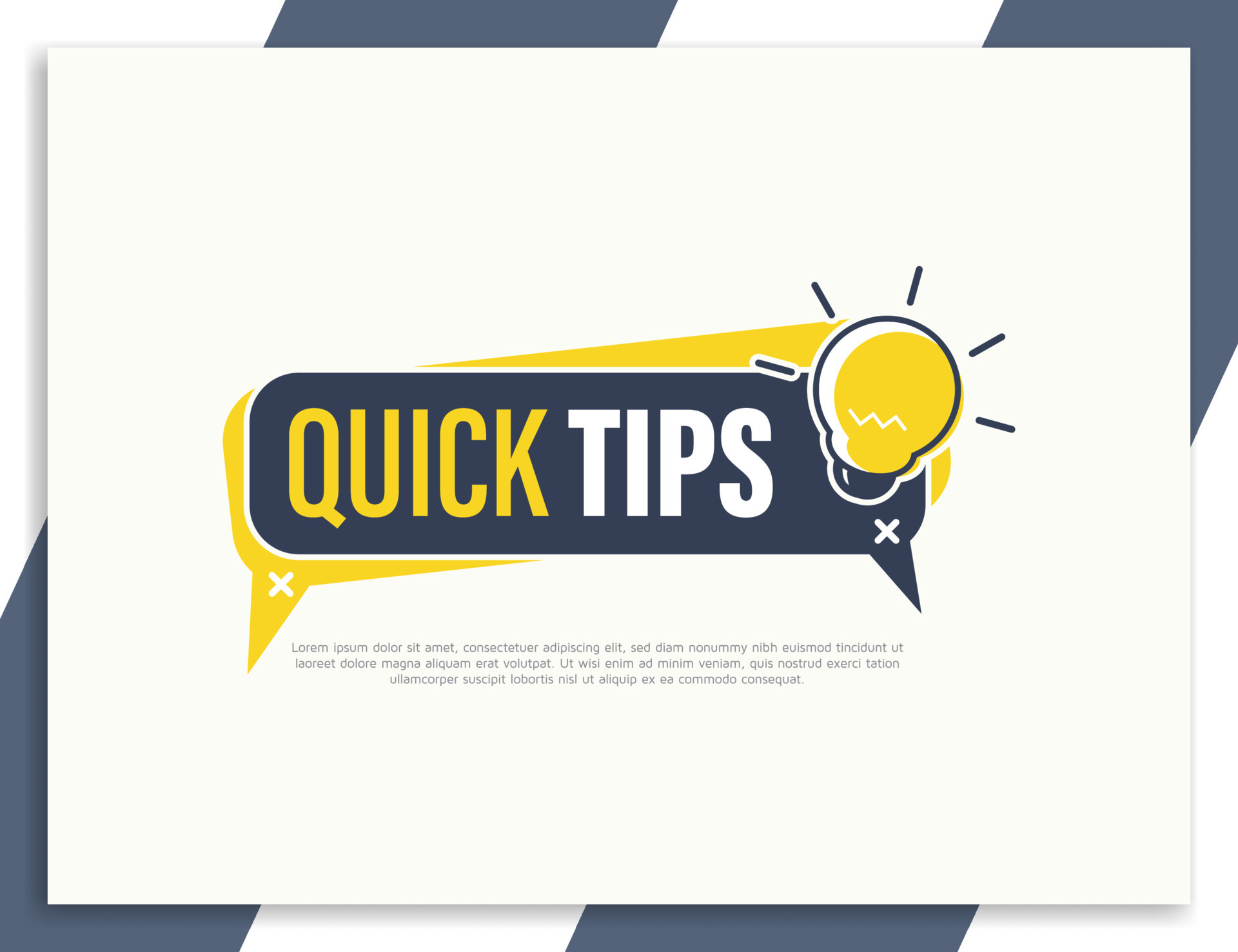 Quick tips label innovation design template, helpful tips, quick tricks ... Quick tips label innovation design template, helpful tips, quick tricks ...