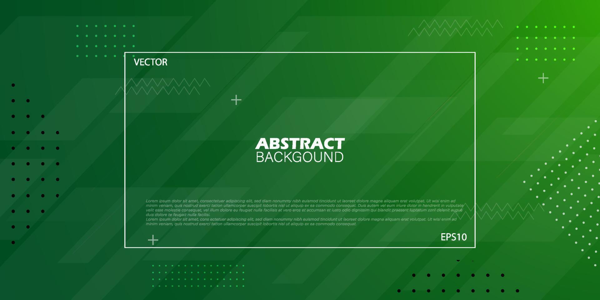 Modern simple abstract background with green gradient color design. Eps10 vector template ...