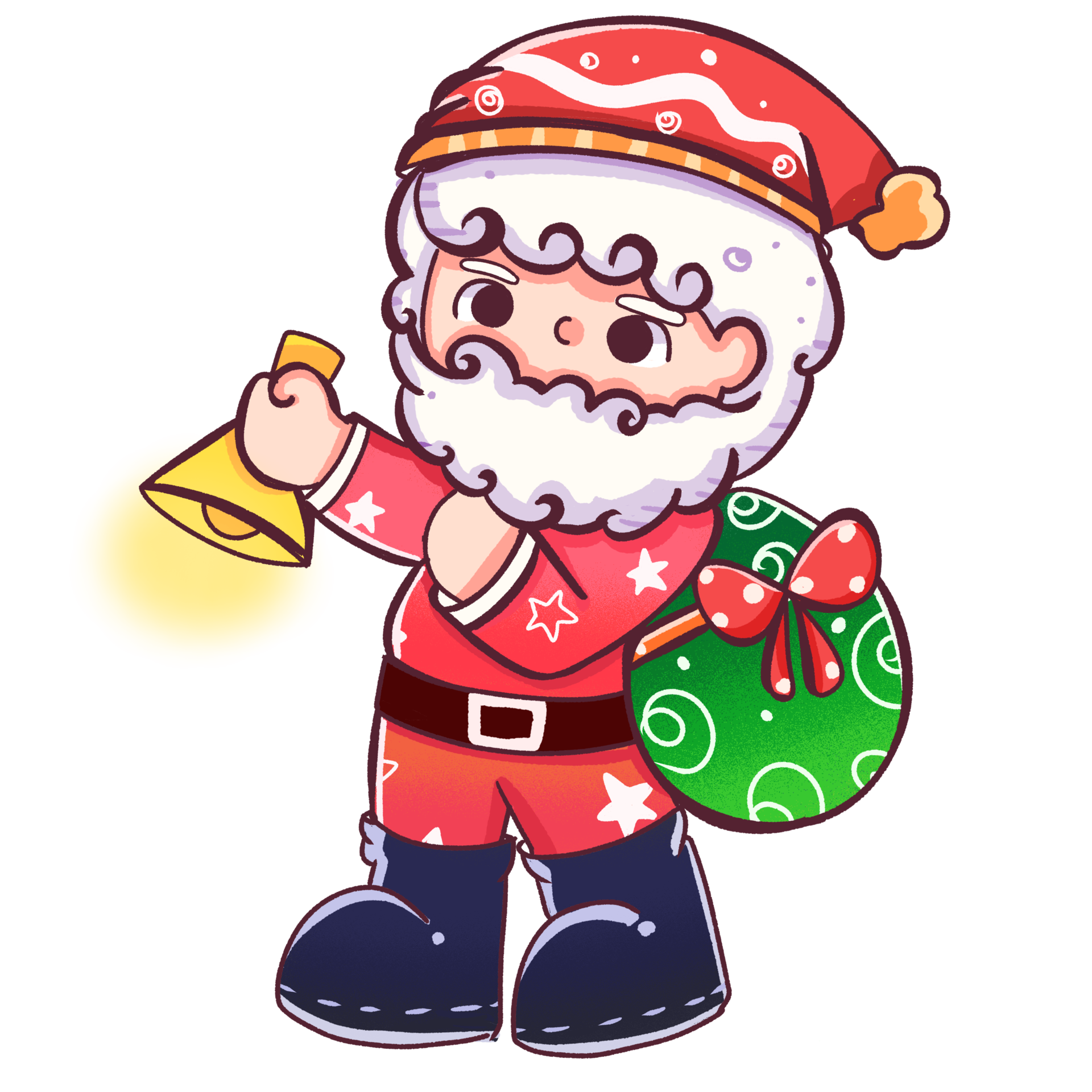 Free Cute Santa Clause On Christmas Day 9889728 PNG With Transparent free-cute-santa-clause-on-christmas-day-9889728-png-with-transparent