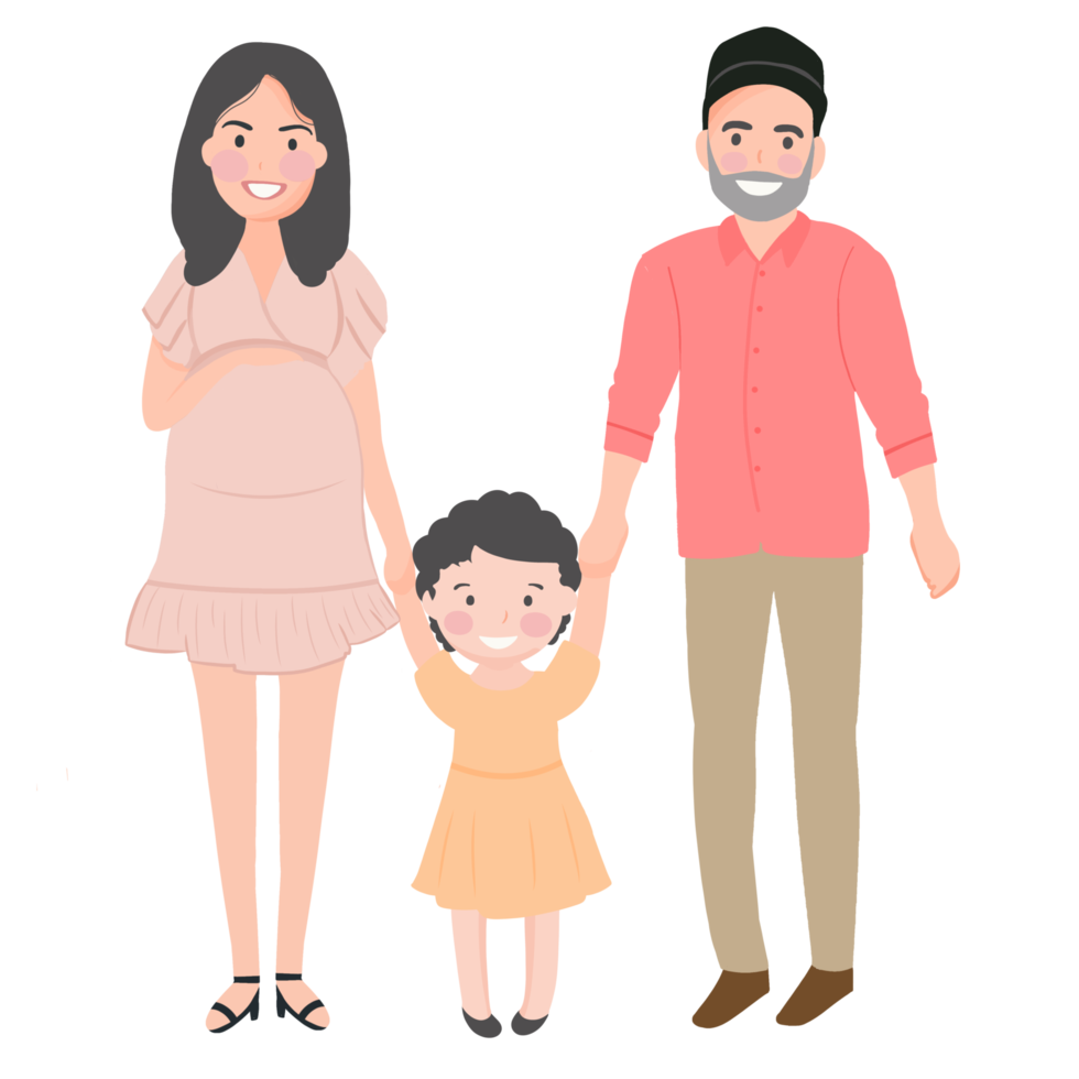 happy family, parents, mom, dad and kid 9890252 PNG