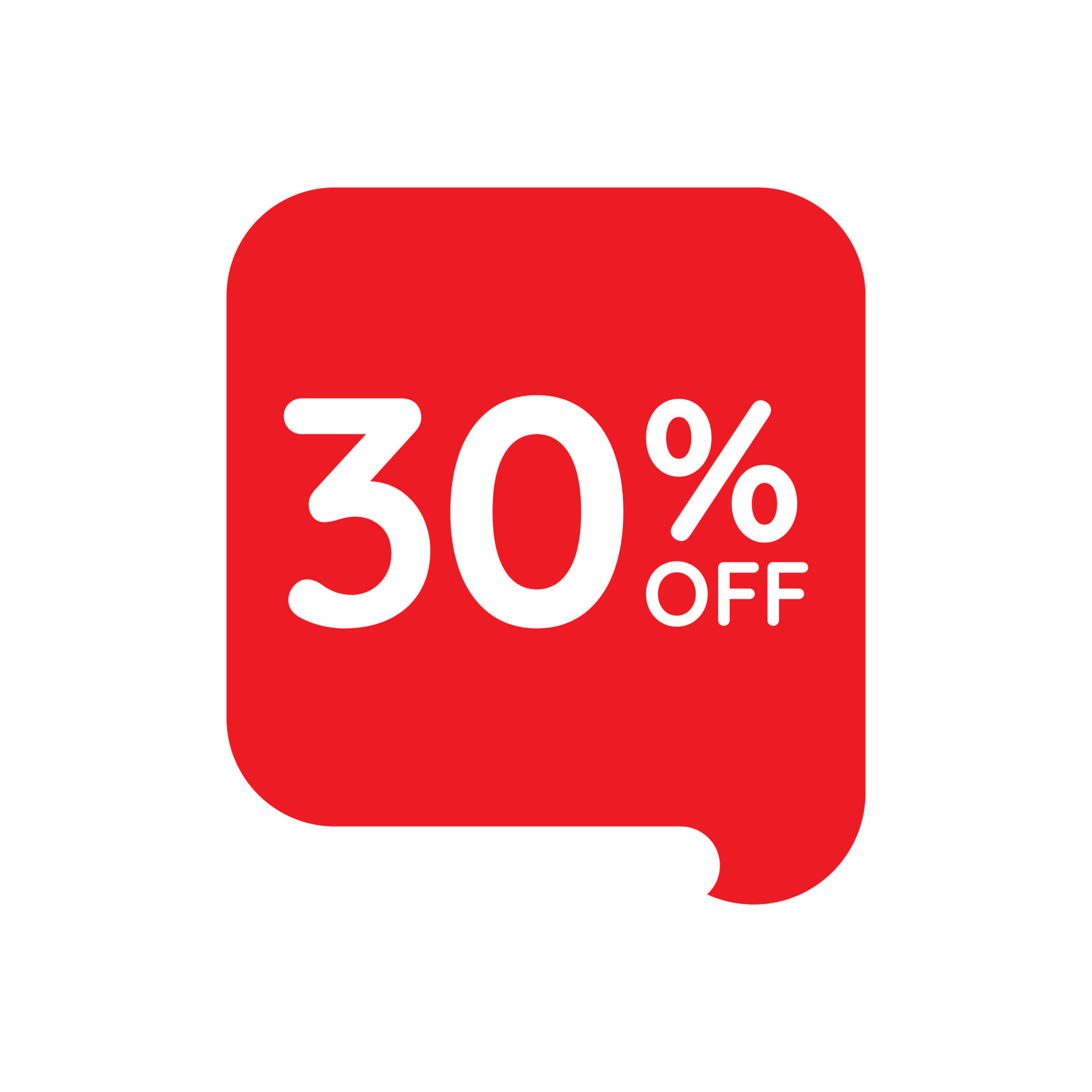 30 percent off tag vector icon isolated on white background 9898159 Vector Art at Vecteezy