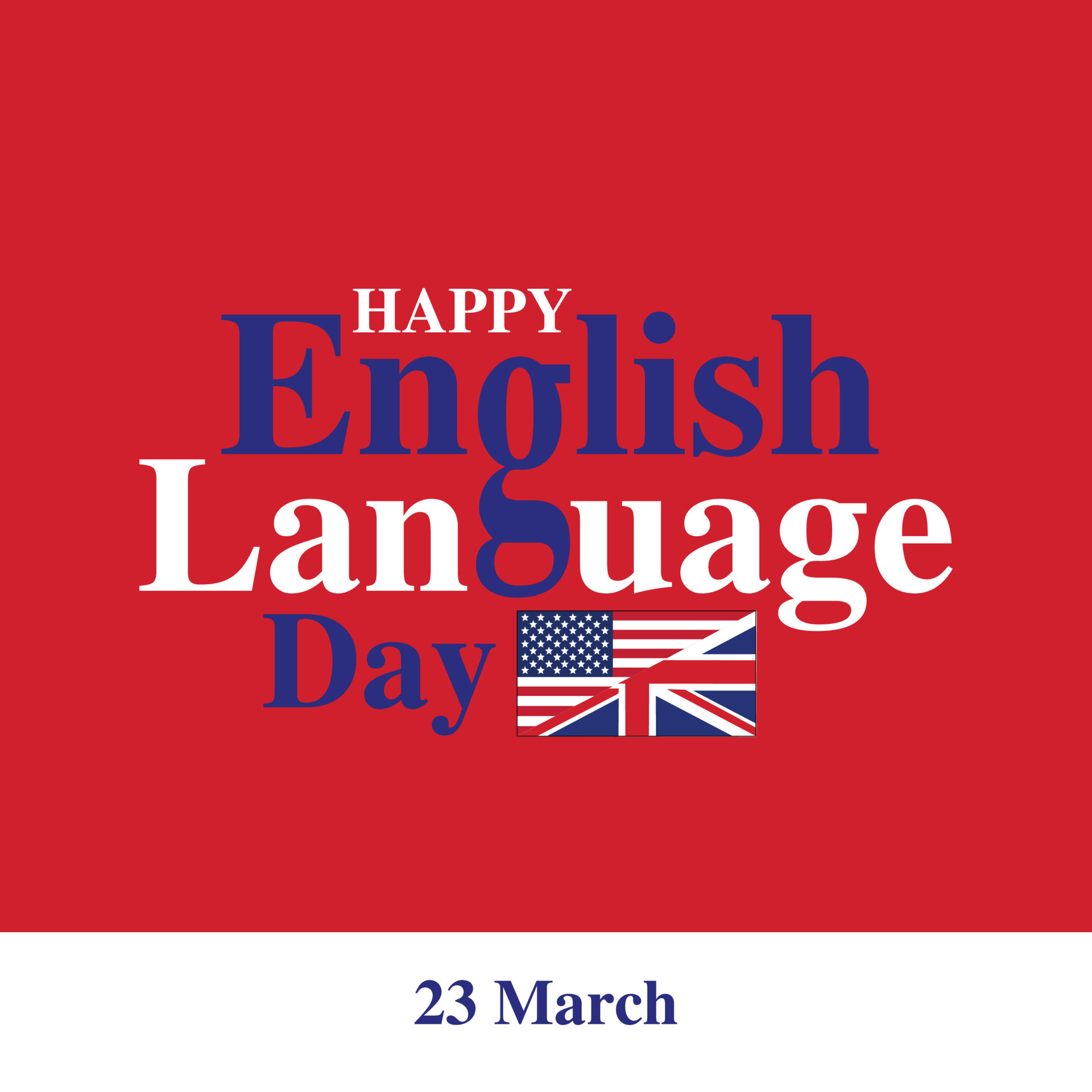 Happy English Language Day 23 April Mnemonic Logo Lettering happy-english-language-day-23-april-mnemonic-logo-lettering