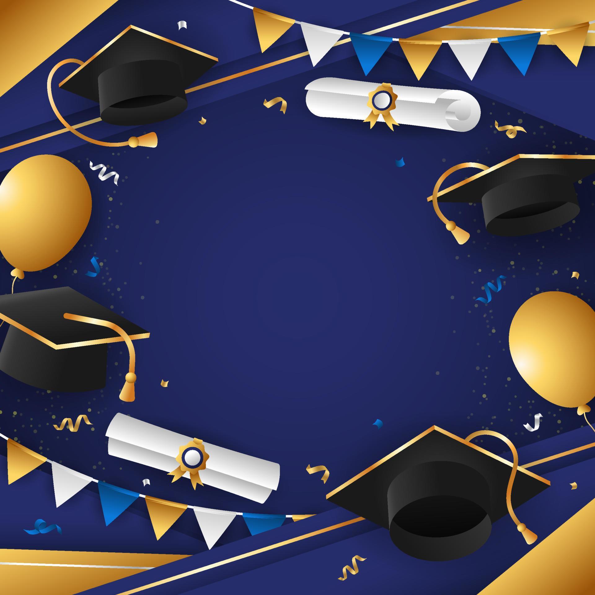 Graduation Background Template 9901207 Vector Art at Vecteezy