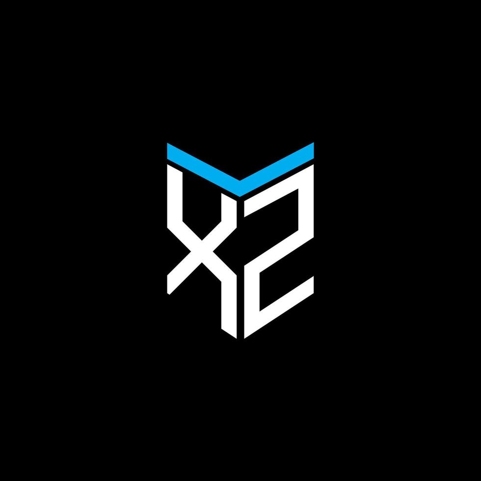 Xz Letter Logo Creative Design With Vector Graphic 9904060 Vector Art At Vecteezy