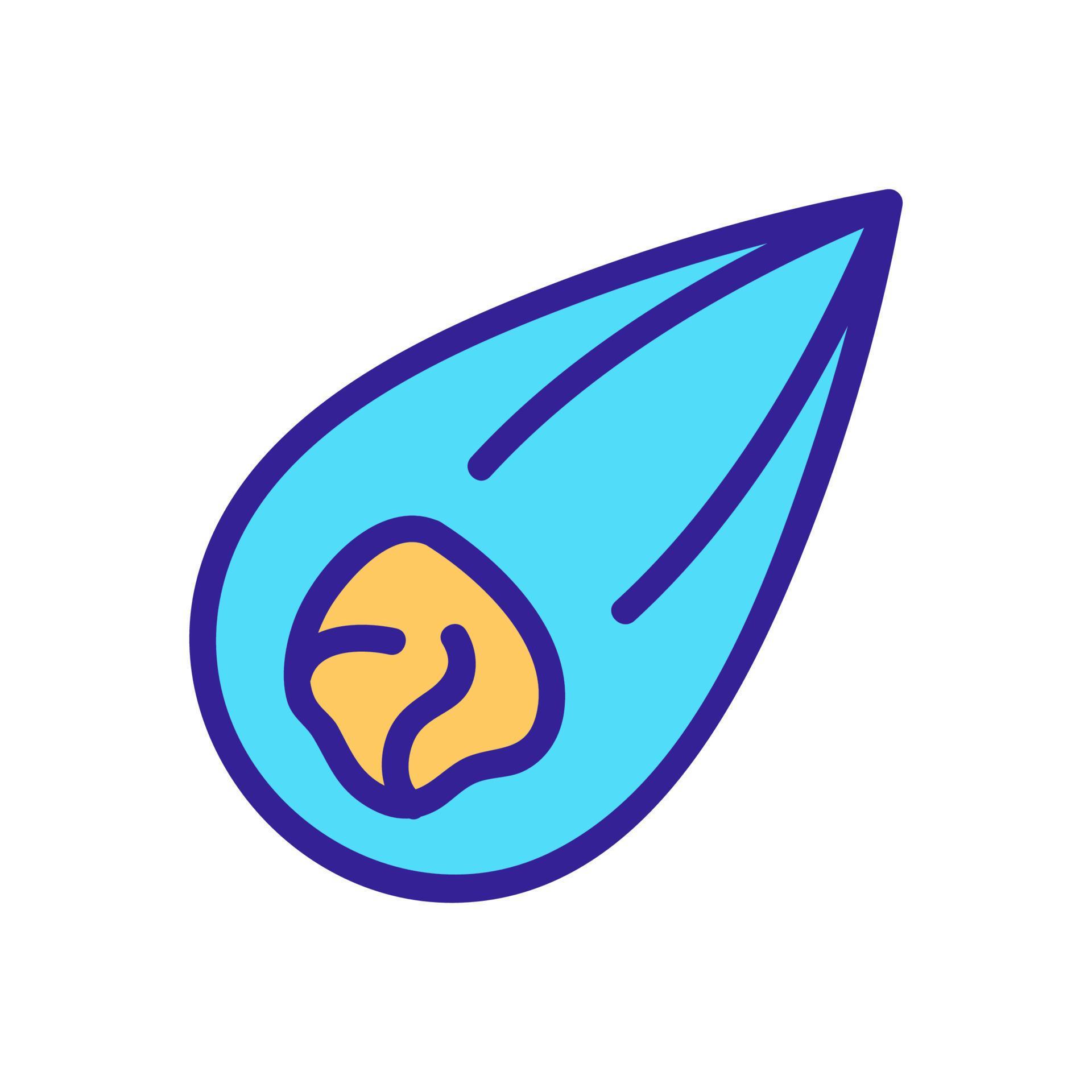 Space meteorite icon vector. Isolated contour symbol illustration ... Space meteorite icon vector. Isolated contour symbol illustration ...