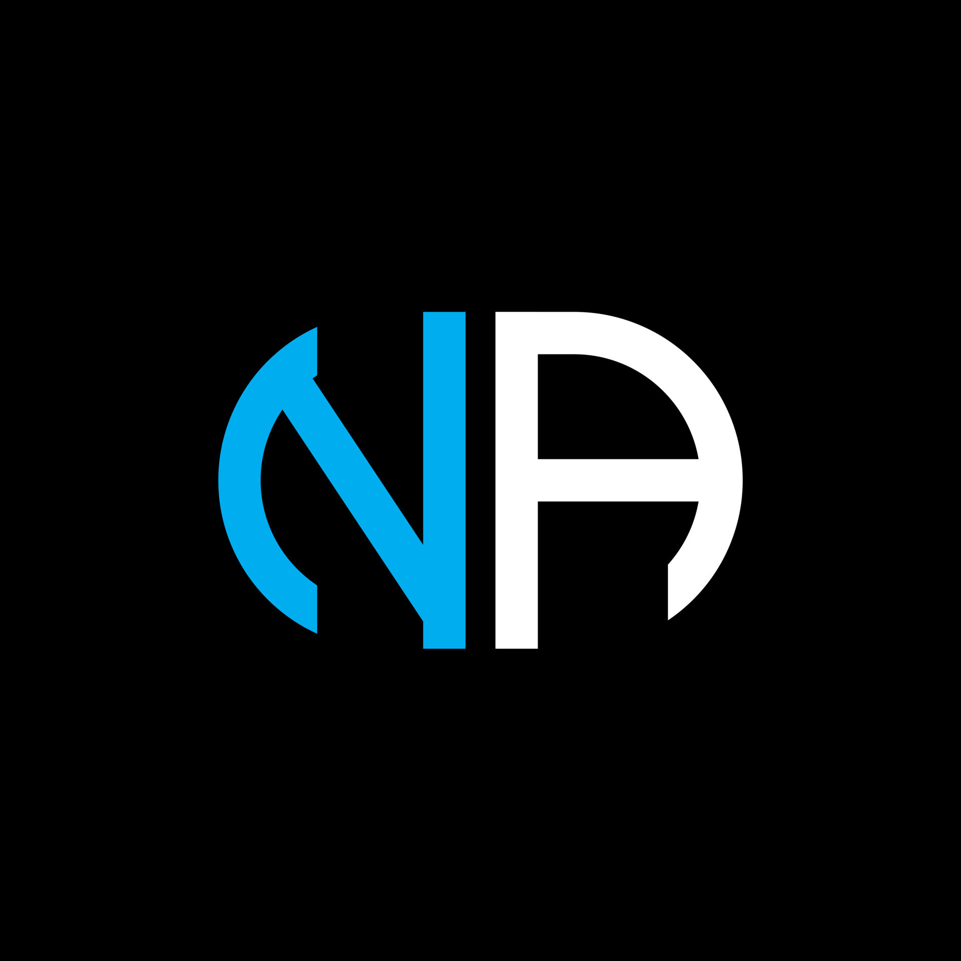 Na Letter Logo Creative Design With Vector Graphic 9905560 Vector Art At Vecteezy