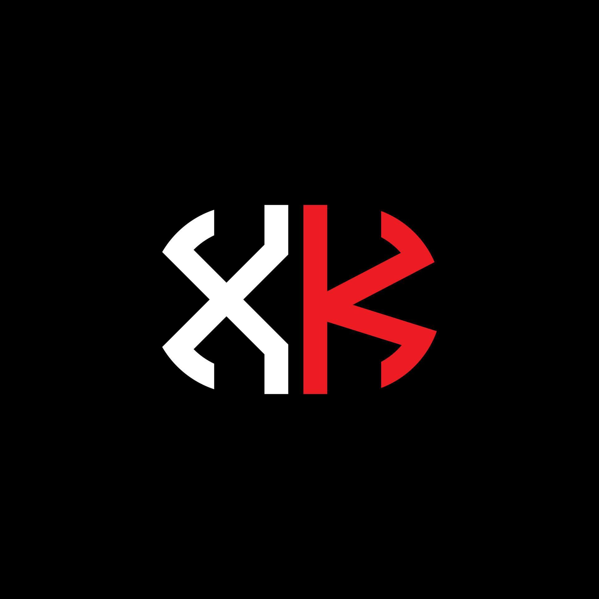 diseño creativo del logotipo de la letra xk con gráfico vectorial 9905909 Vector en Vecteezy