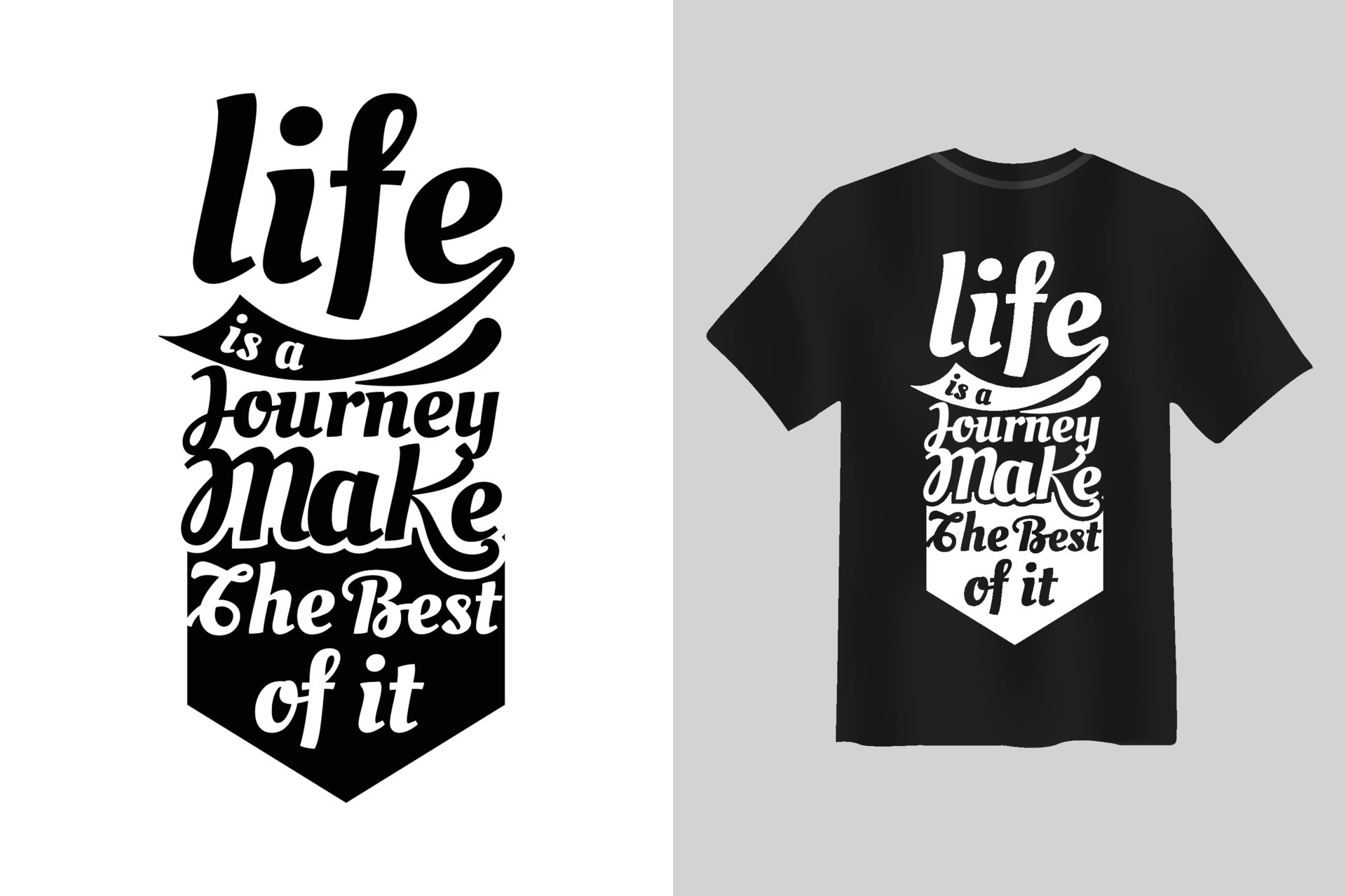 Life Is A Journey Make The Best Of It Typography Lettering Quote T life-is-a-journey-make-the-best-of-it-typography-lettering-quote-t