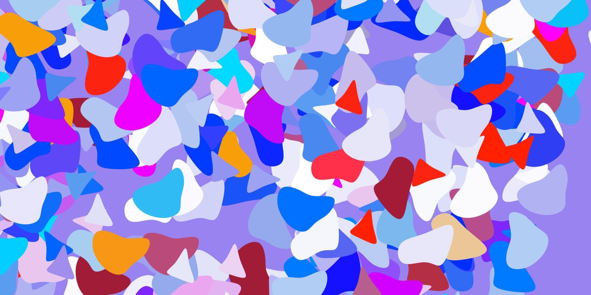 Light multicolor vector pattern with abstract shapes. 9912877 Vector ...