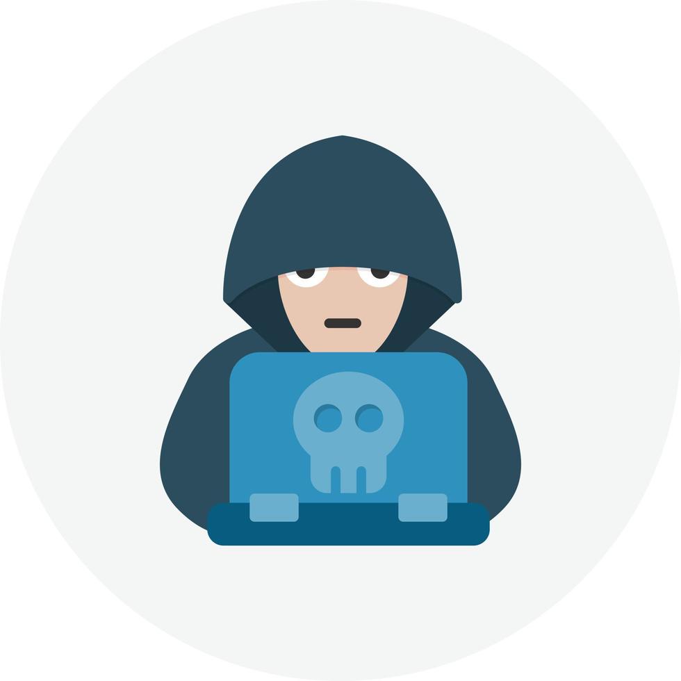 Hacker Flat Circle 9913578 Vector Art At Vecteezy