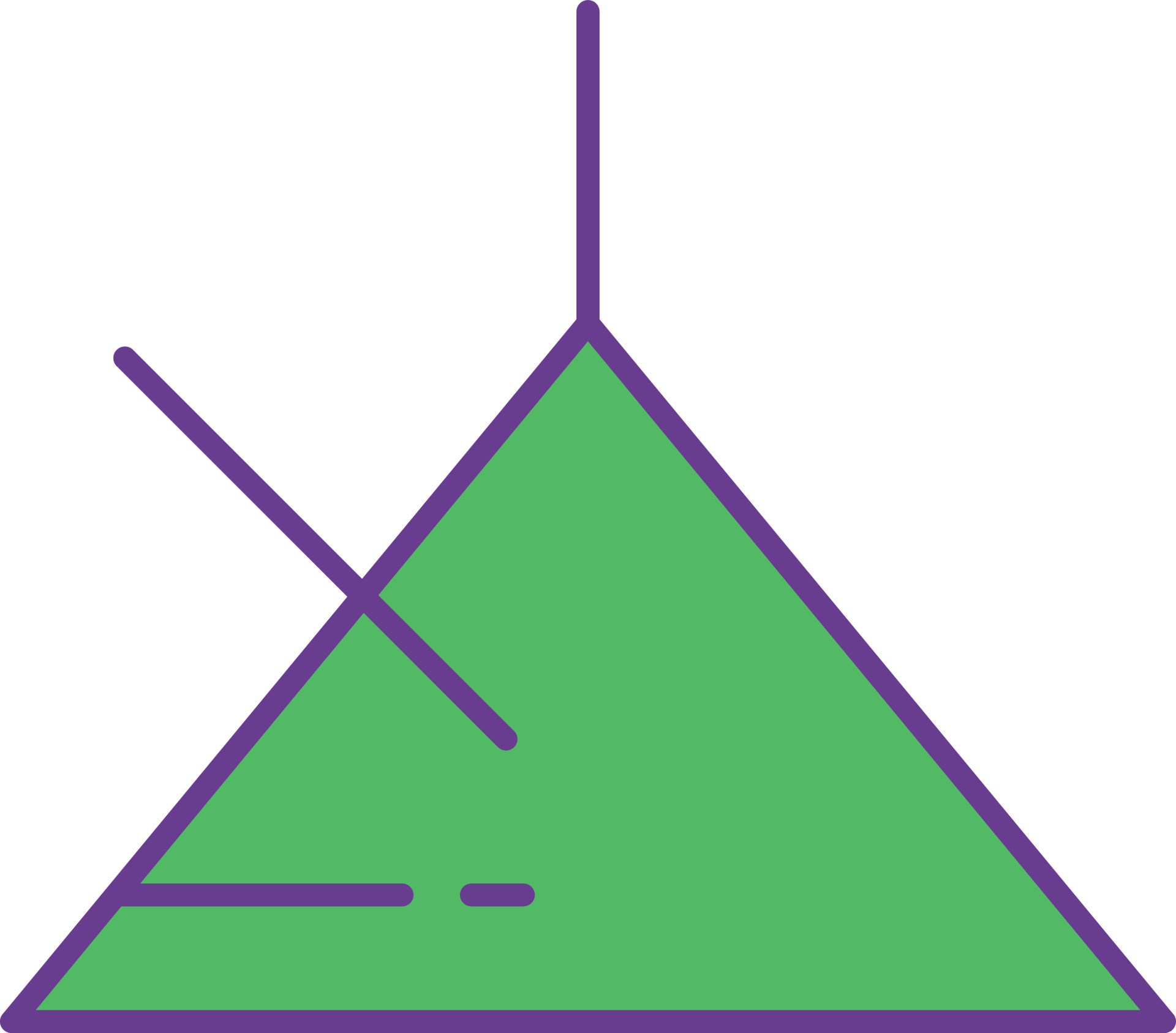 Triangle Line Filled Two Color 9916368 Vector Art at Vecteezy