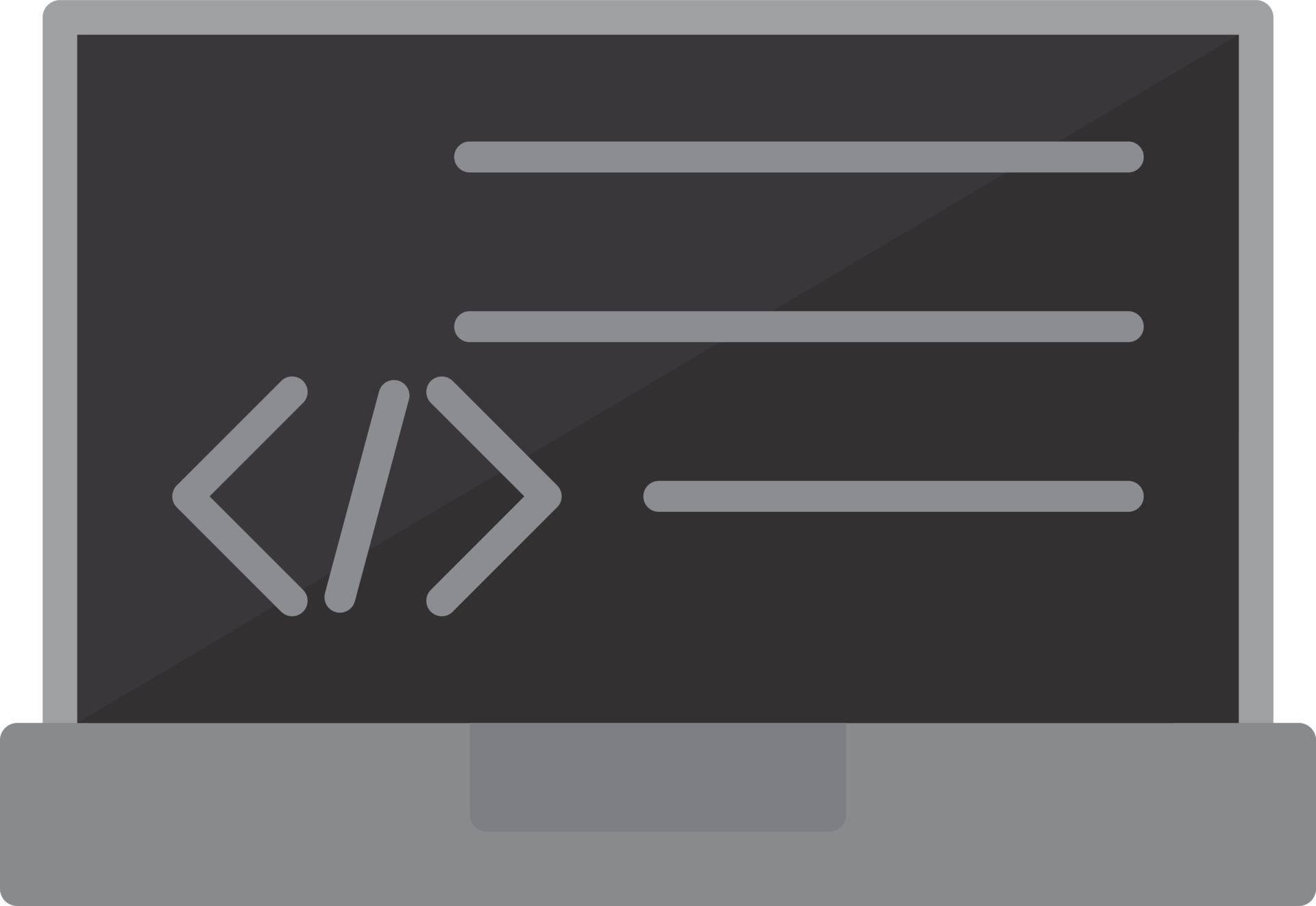 Programming Flat Greyscale 9917320 Vector Art at Vecteezy