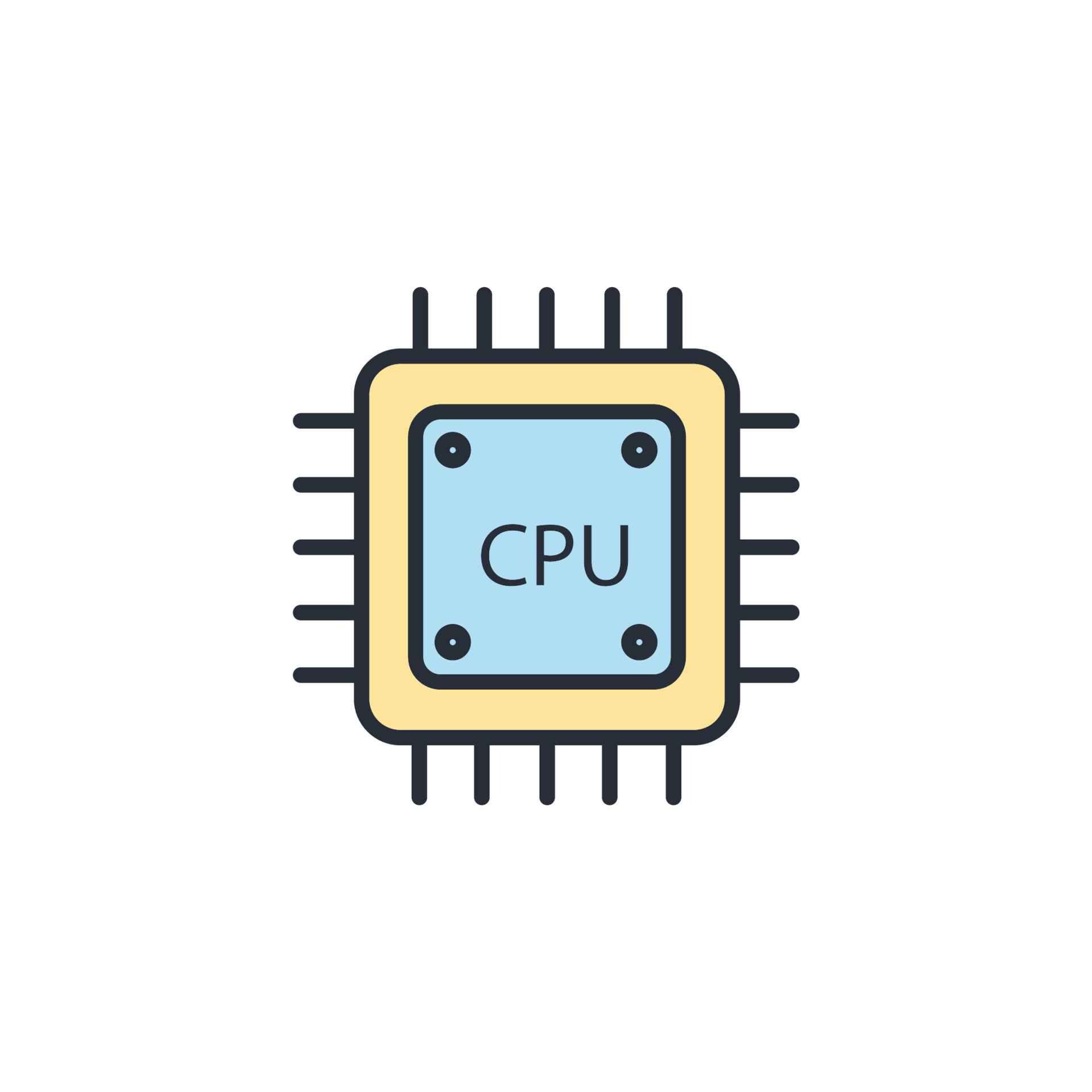 Cpu Icons Symbol Vector Elements For Infographic Web 9922408 Vector Art