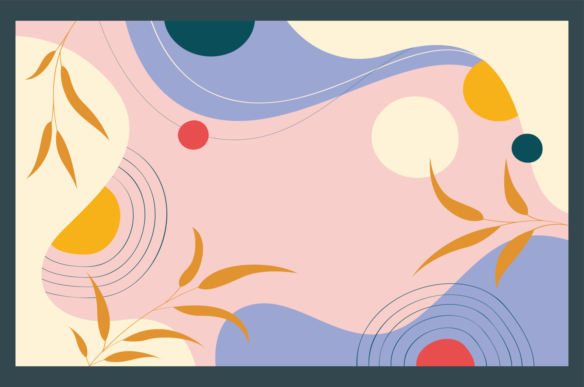 abstract Background with geometric elements concept in pastel colors ...