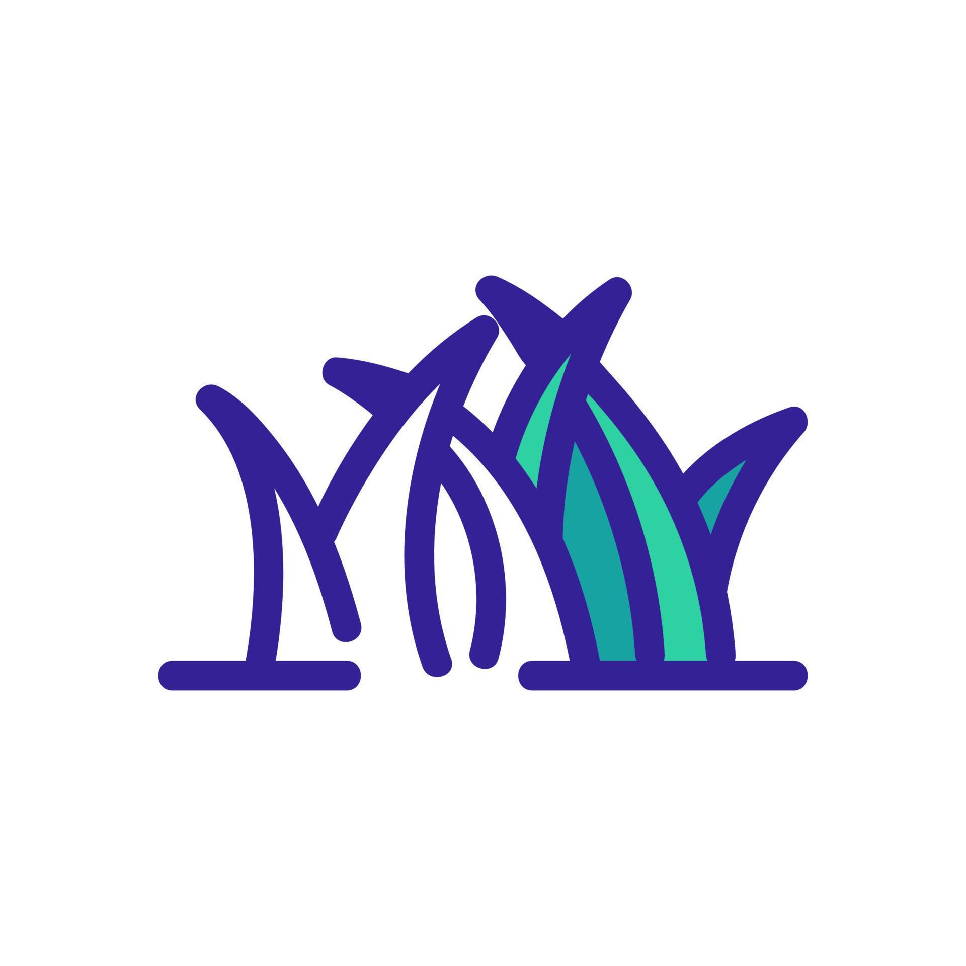 Jungle Grass Icon Vector Isolated Contour Symbol Illustration 9924527 Vector Art At Vecteezy