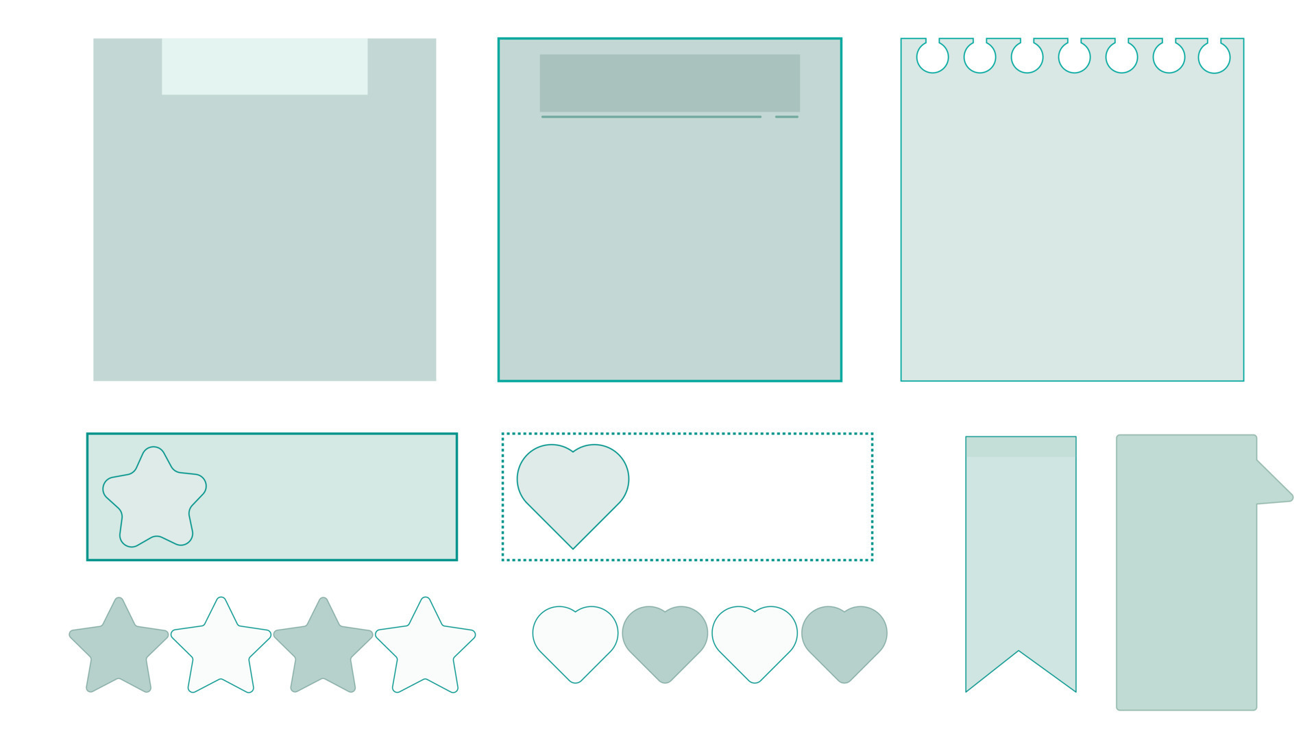 Collection Of The Cute Green Planner Template Notepad Memo Paper