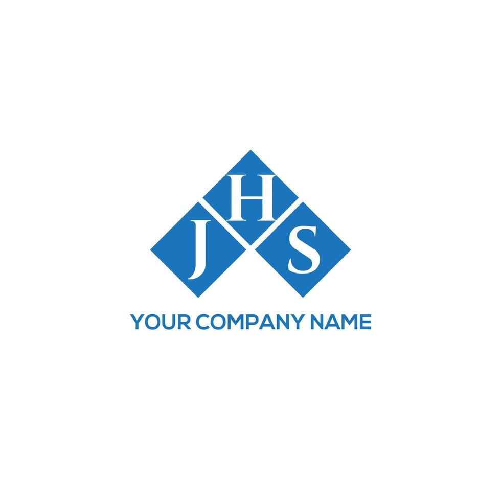 JHS letter logo design on WHITE background. JHS creative initials letter logo concept. JHS ...