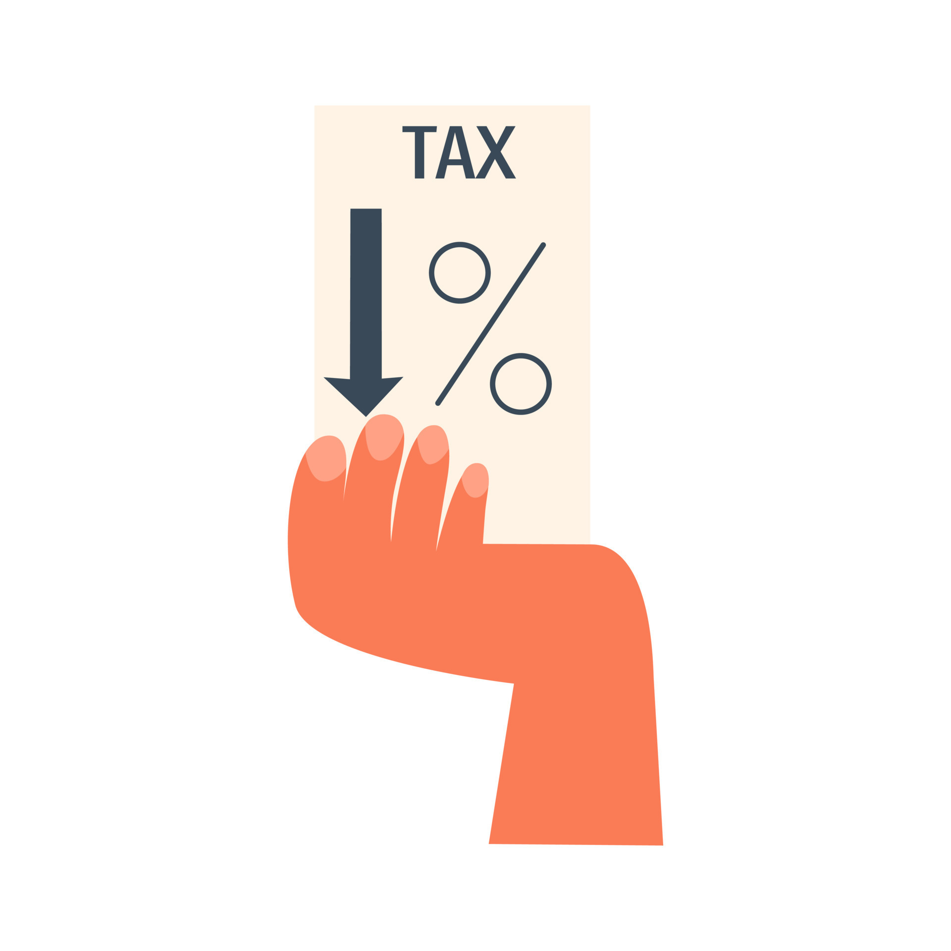 Low commission concept. Fee reduction. Vector illustration in flat ... Low commission concept. Fee reduction. Vector illustration in flat ...