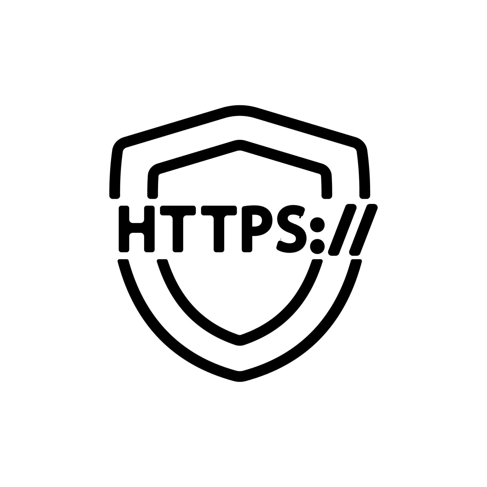 https protocol vector vector. Isolated contour symbol illustration ...
