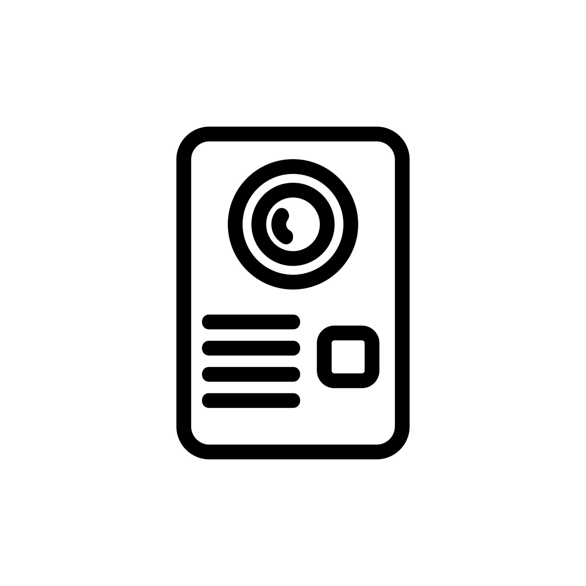 Intercom Alarm Device Icon Vector Outline Illustration 9928471 Vector