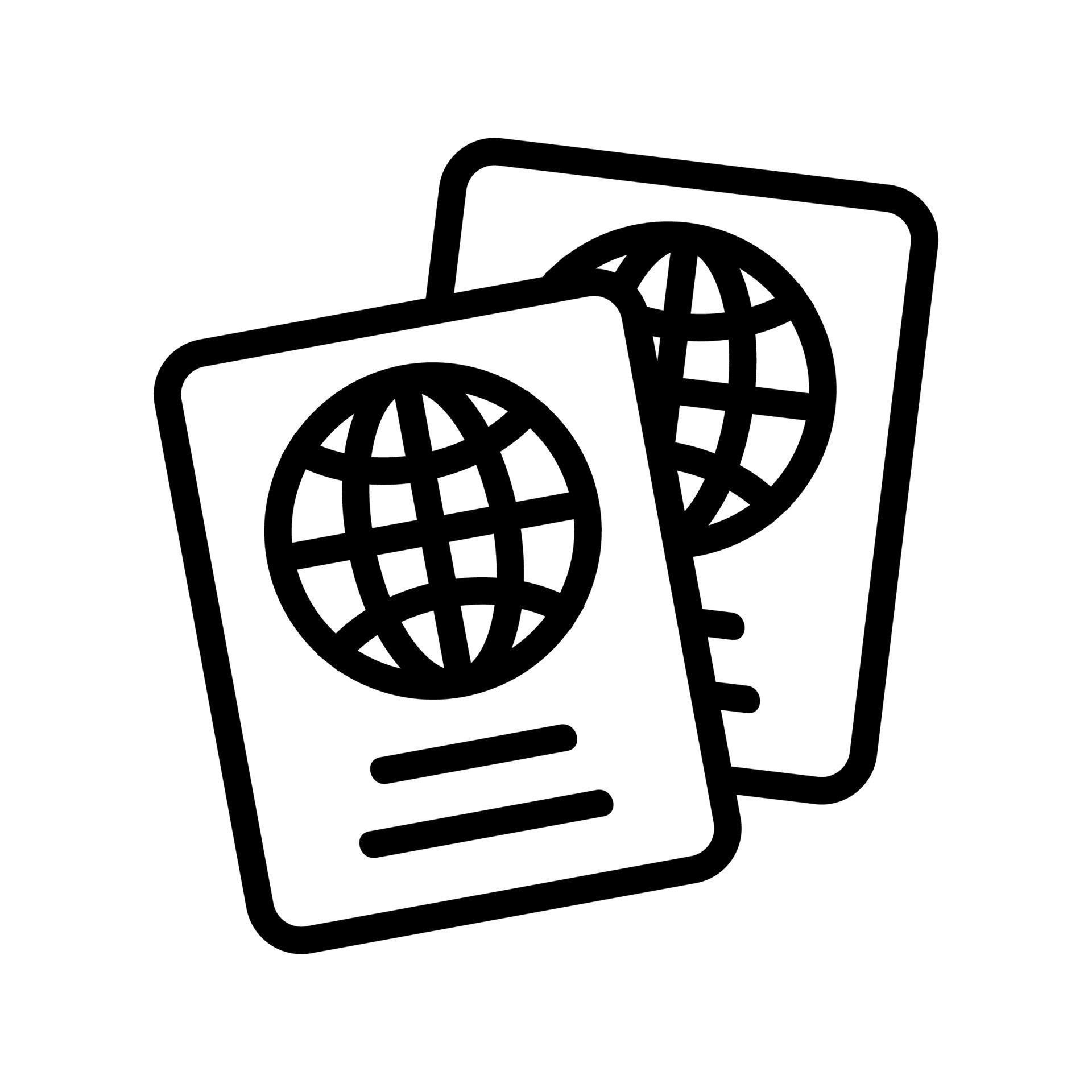 Passport Icon Vector Isolated Contour Symbol Illustration 9928636