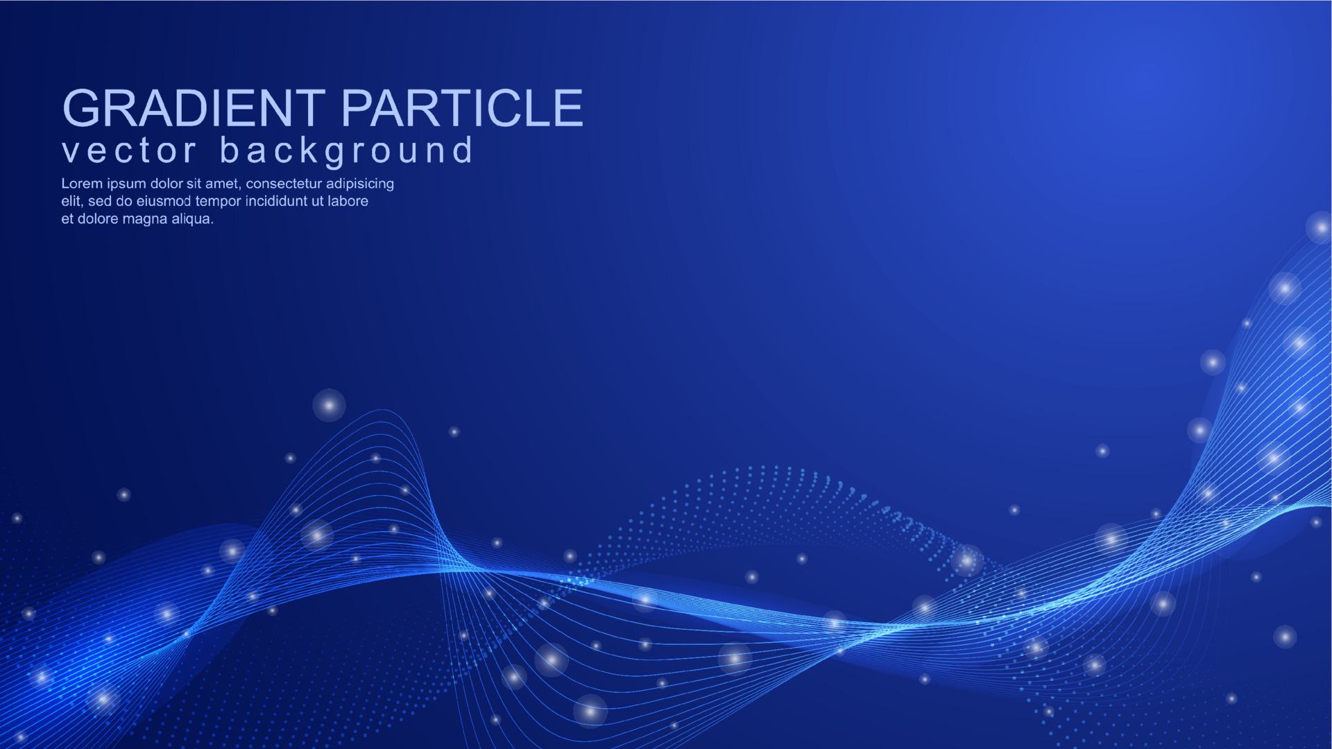 Gradient wave particles background 9928893 Vector Art at Vecteezy
