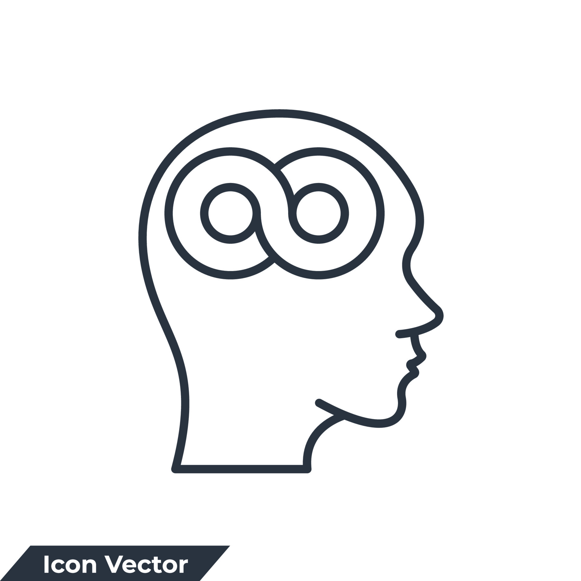 Philosophy Icon Logo Vector Illustration Metaphysics Symbol Template For Graphic And Web Design