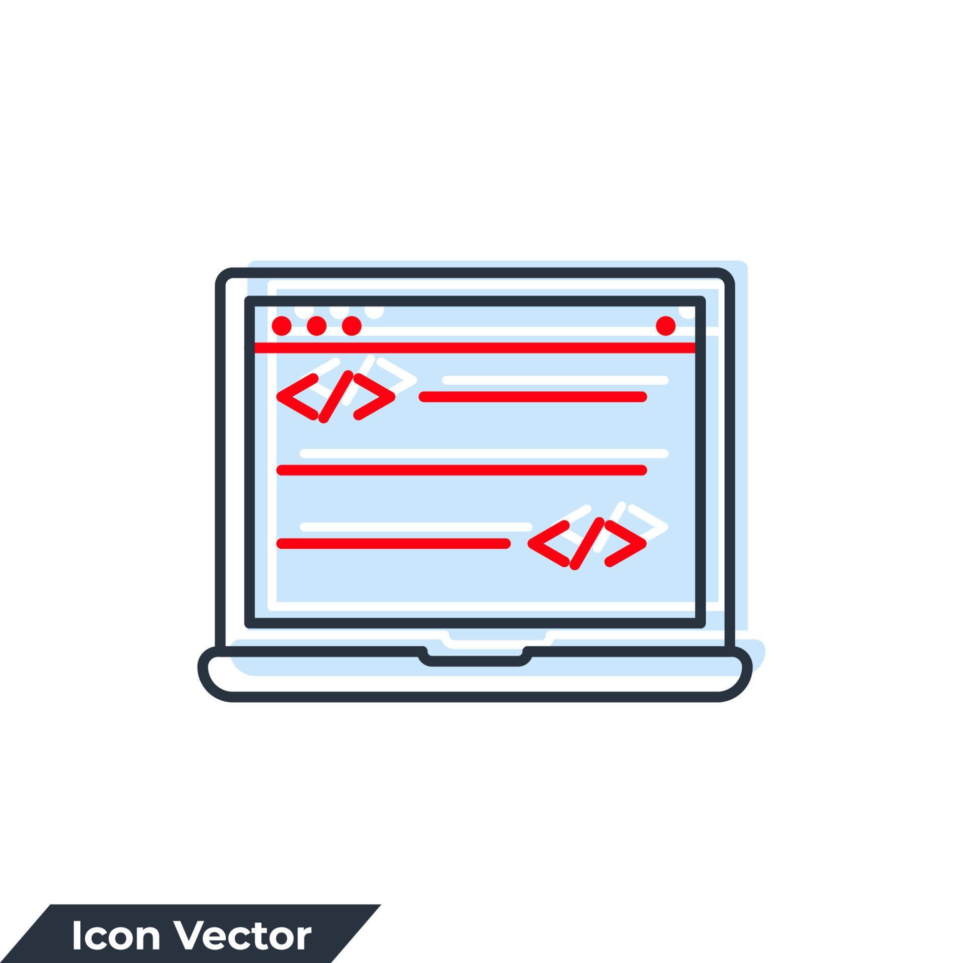 Web Development and Website Configuration icon logo vector illustration ...