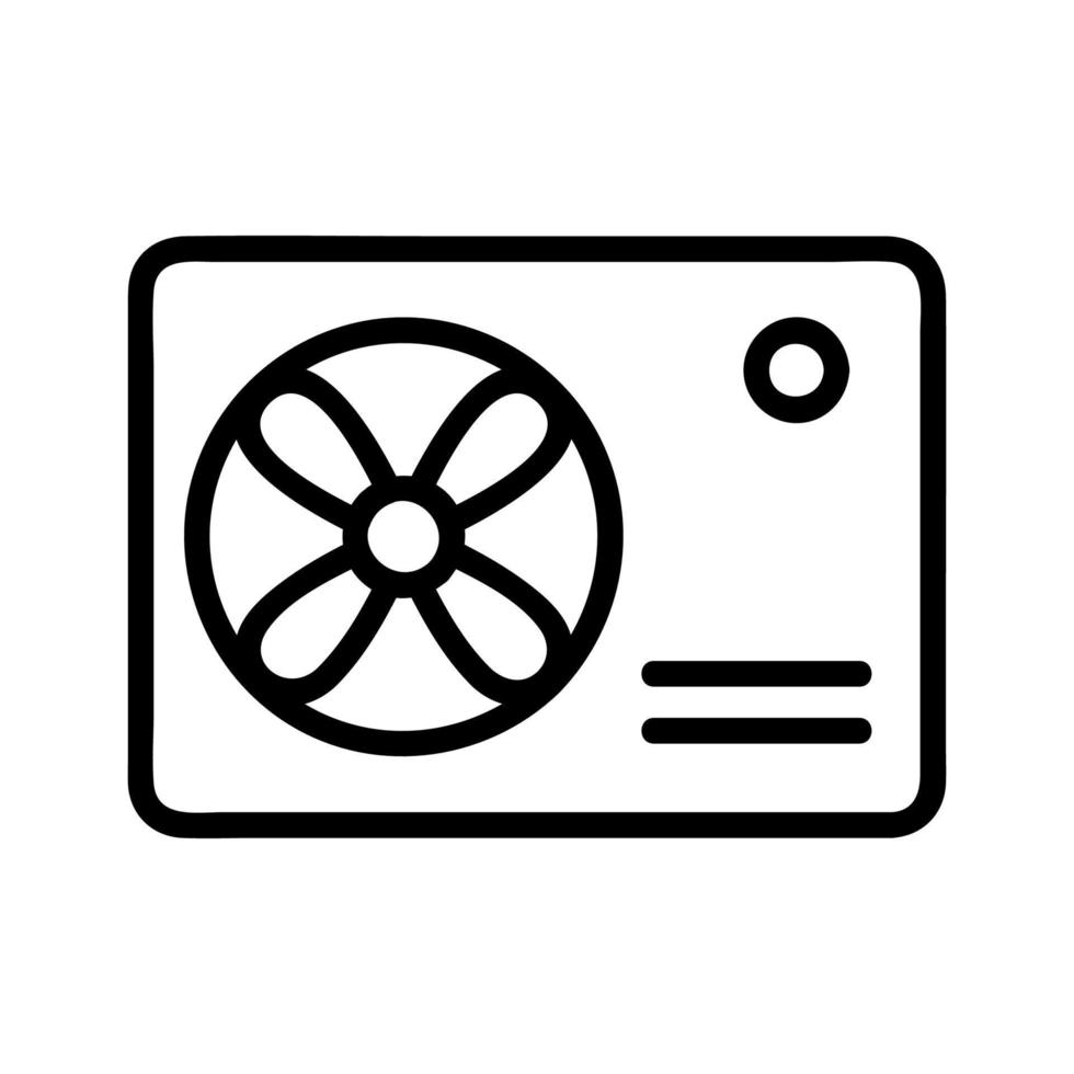Air conditioner is an industrial vector icon. Isolated contour symbol ... Air conditioner is an industrial vector icon. Isolated contour symbol ...