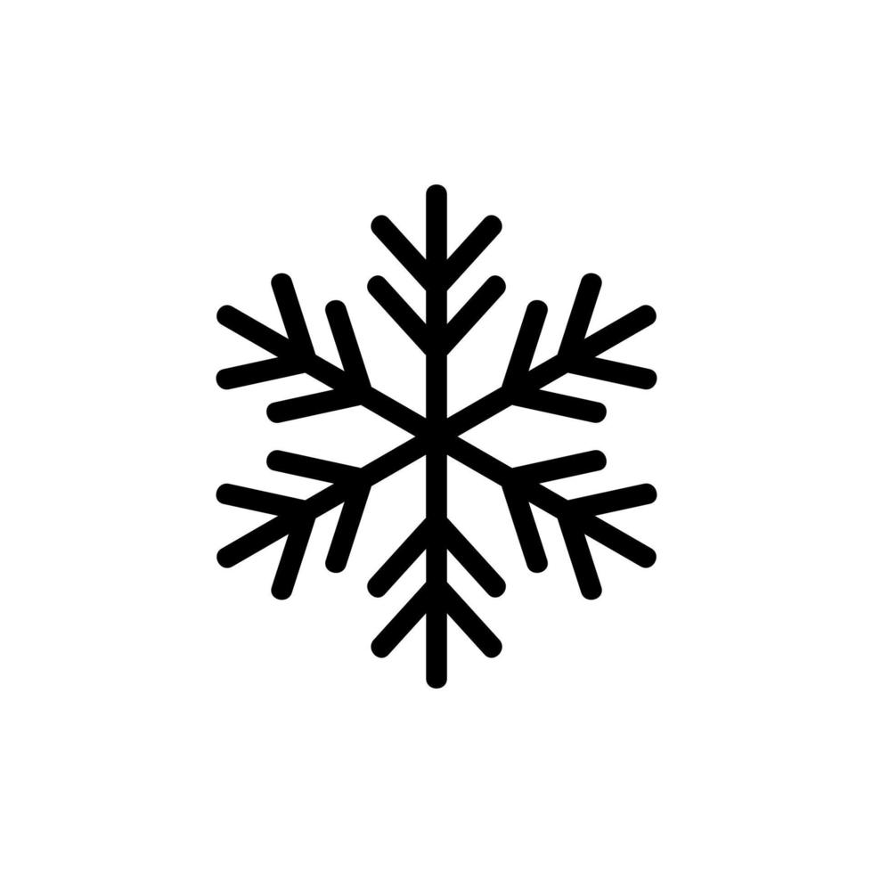 Snow icon vector. Isolated contour symbol illustration 9930276 Vector Art at Vecteezy