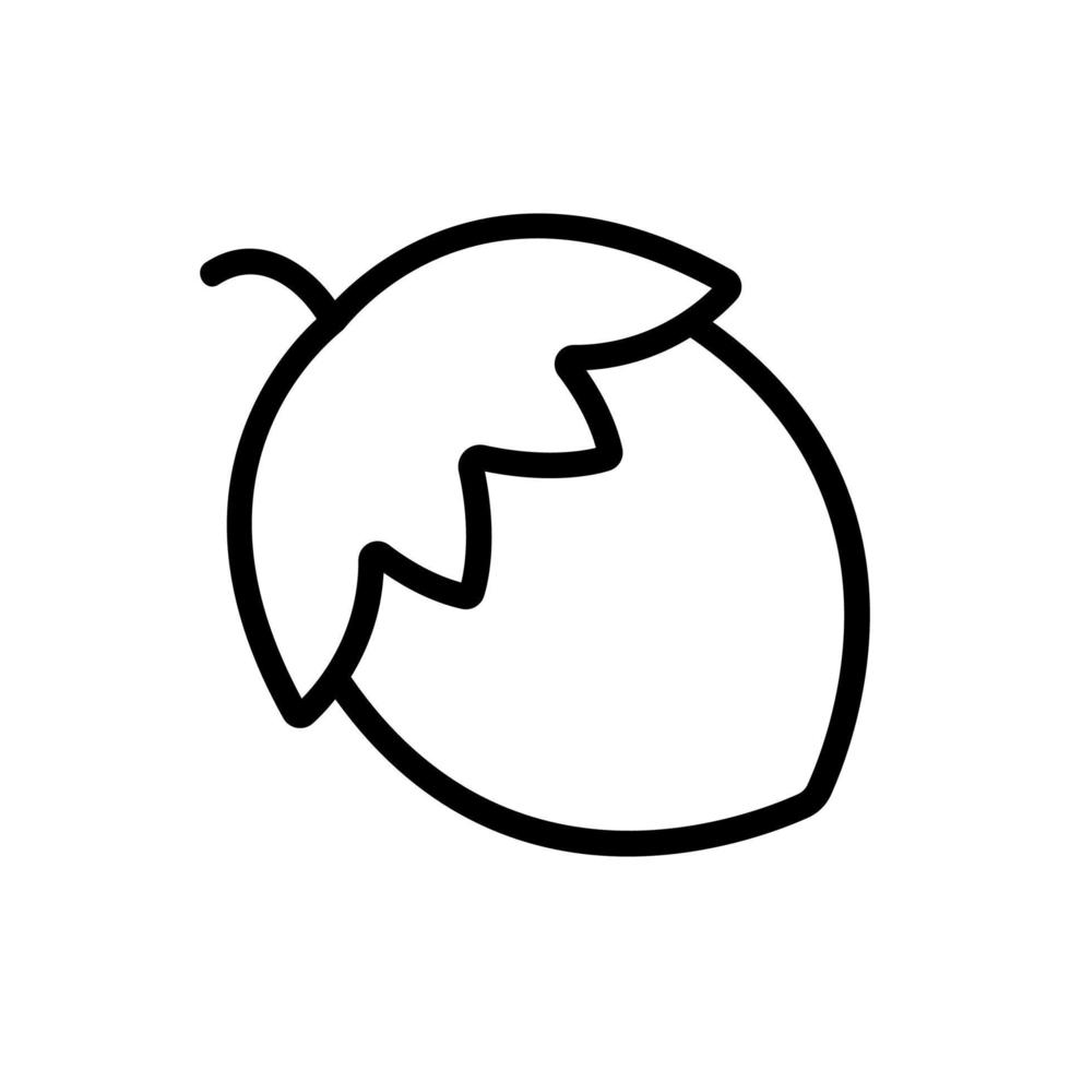 Acorn Icon Vector Outline Illustration 9930565 Vector Art At Vecteezy