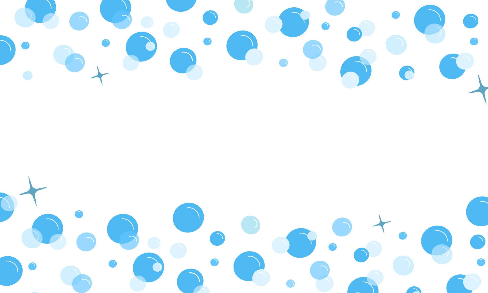 Blue Bubble Border