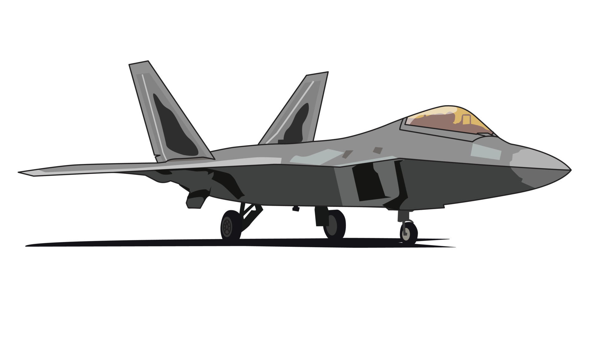 F22 raptor jet fighter landing gear illustration vector design 9931737 ... F22 raptor jet fighter landing gear illustration vector design 9931737 ...