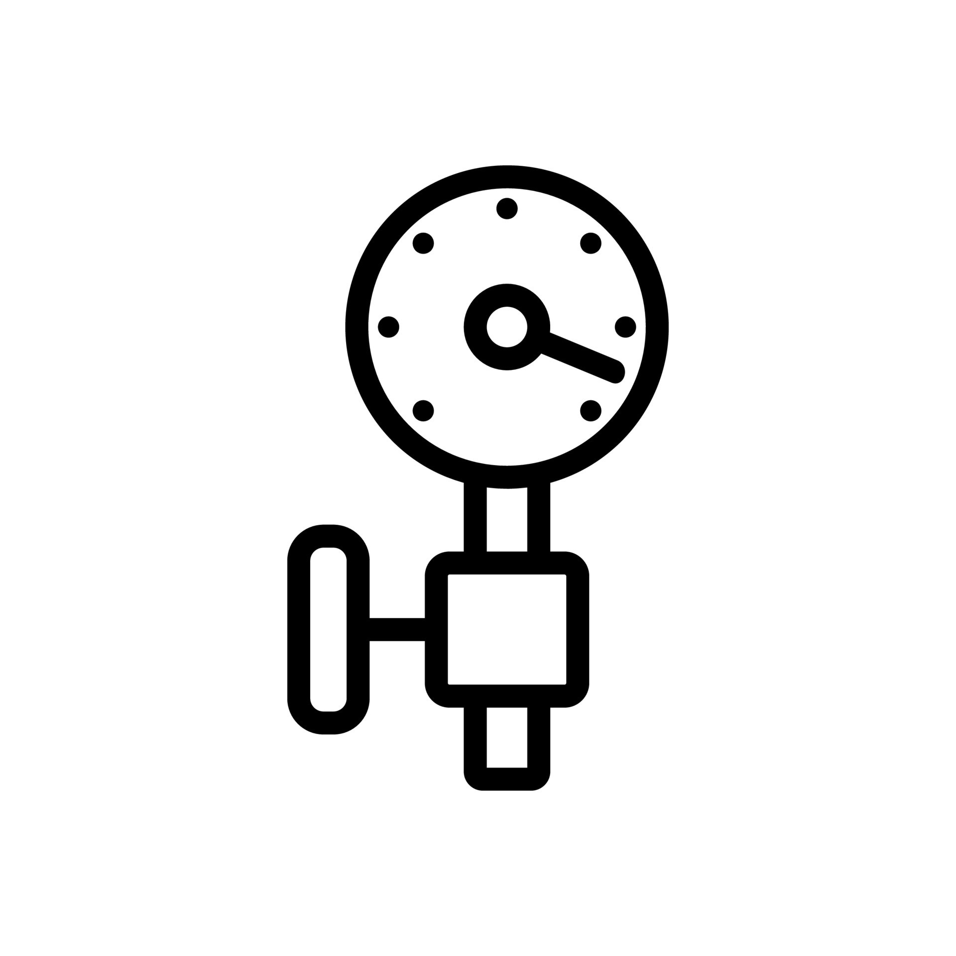 compact gas meter icon vector outline illustration 9933315 Vector Art at Vecteezy