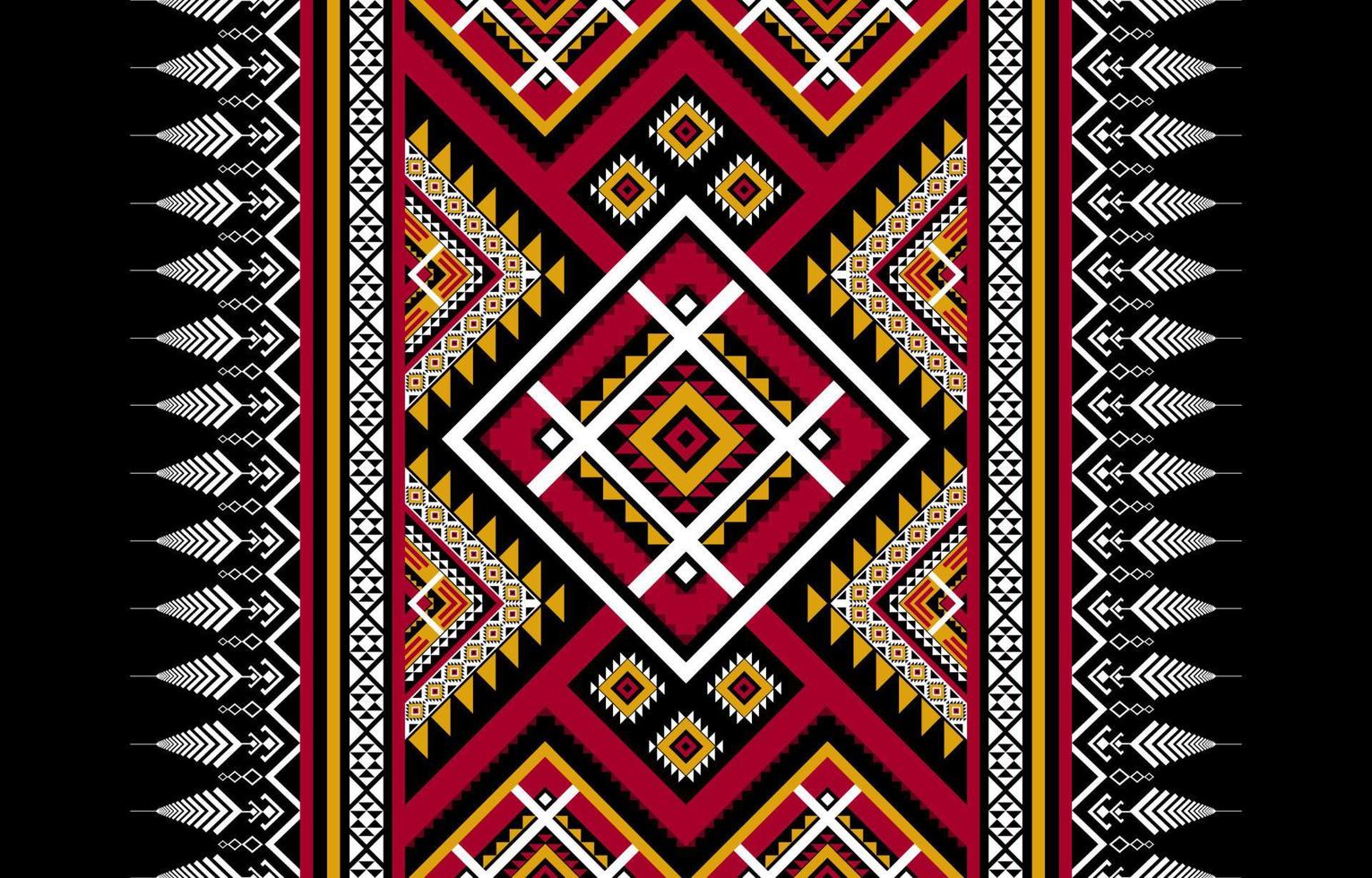 Geometric Ethnic Pattern Tribal Traditional Aztec Style Design For