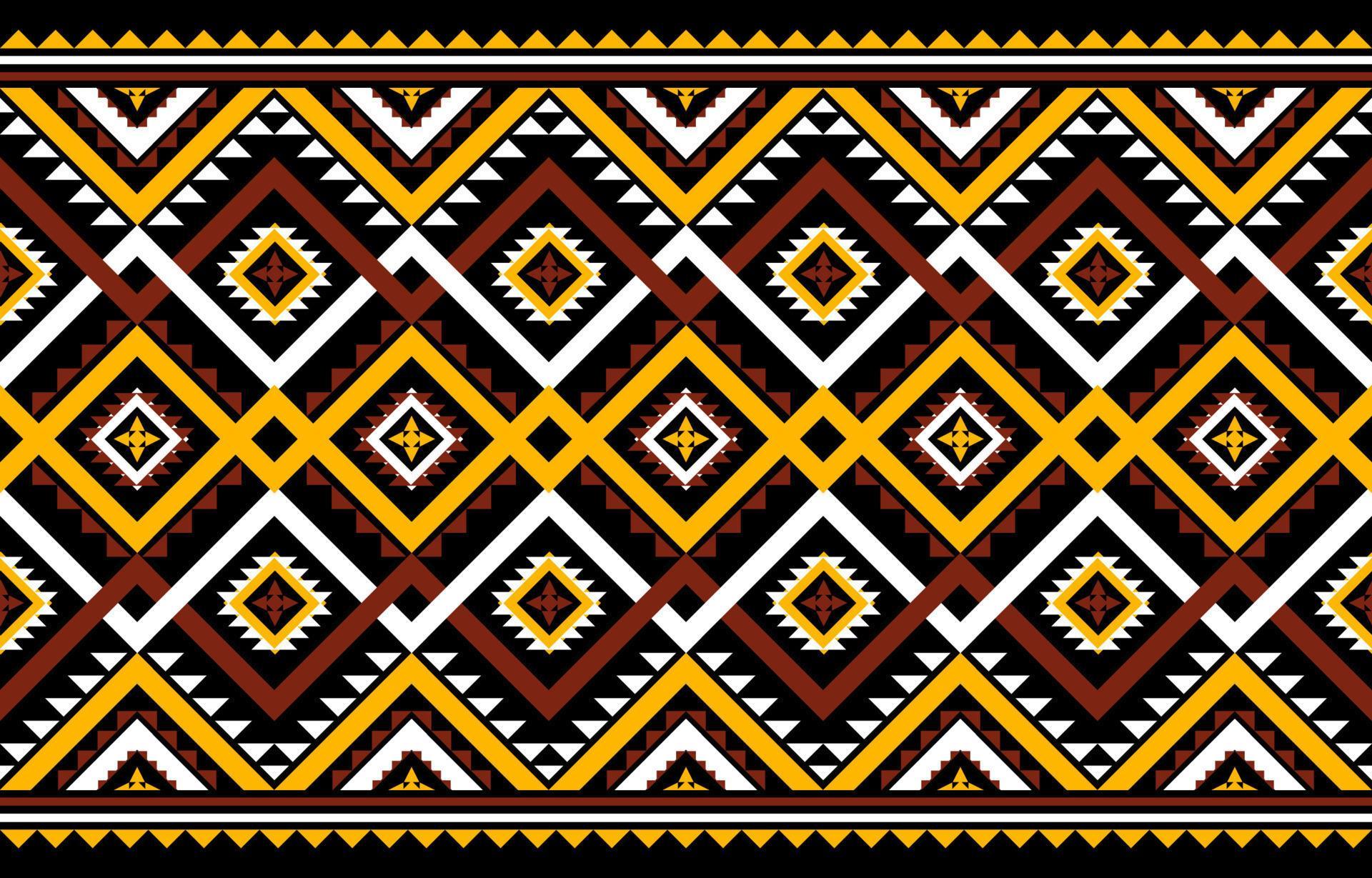 Abstract Geometric Ethnic Seamless Pattern Traditional Tribal Style