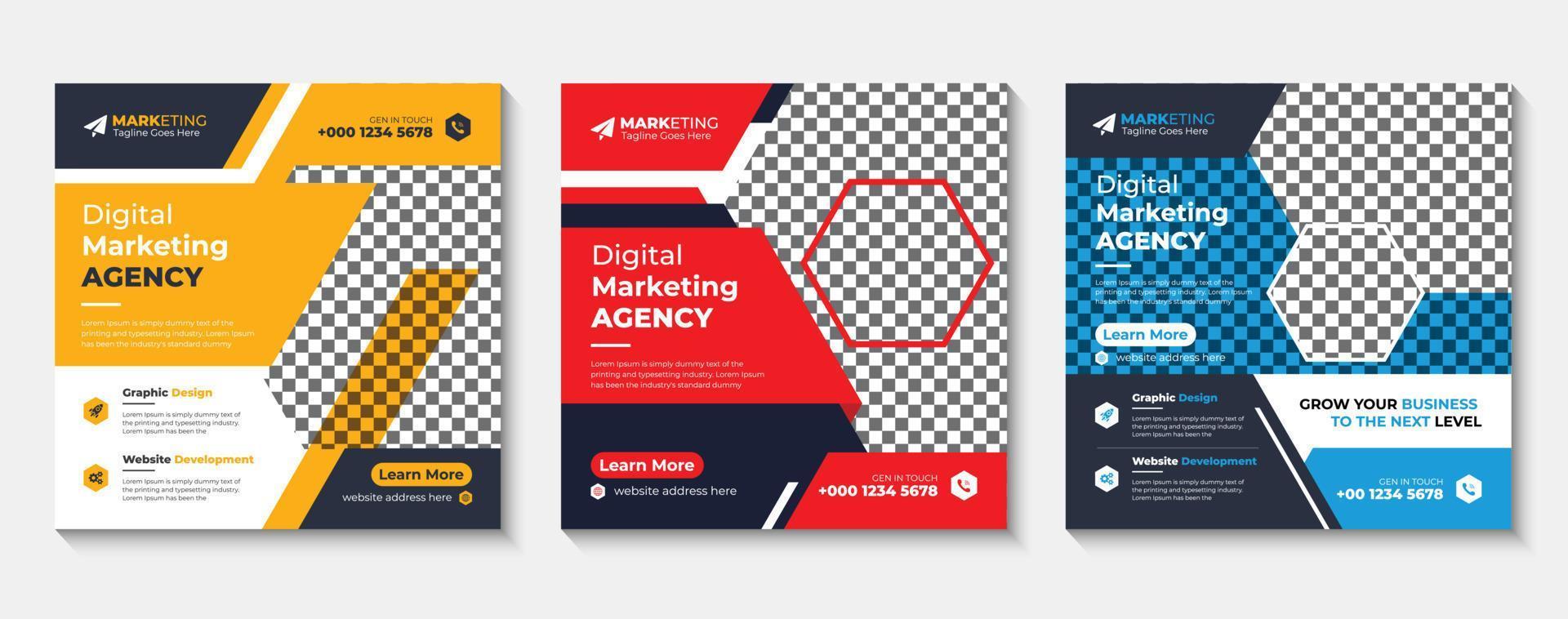Creative social media post banner template, Corporate social media ...