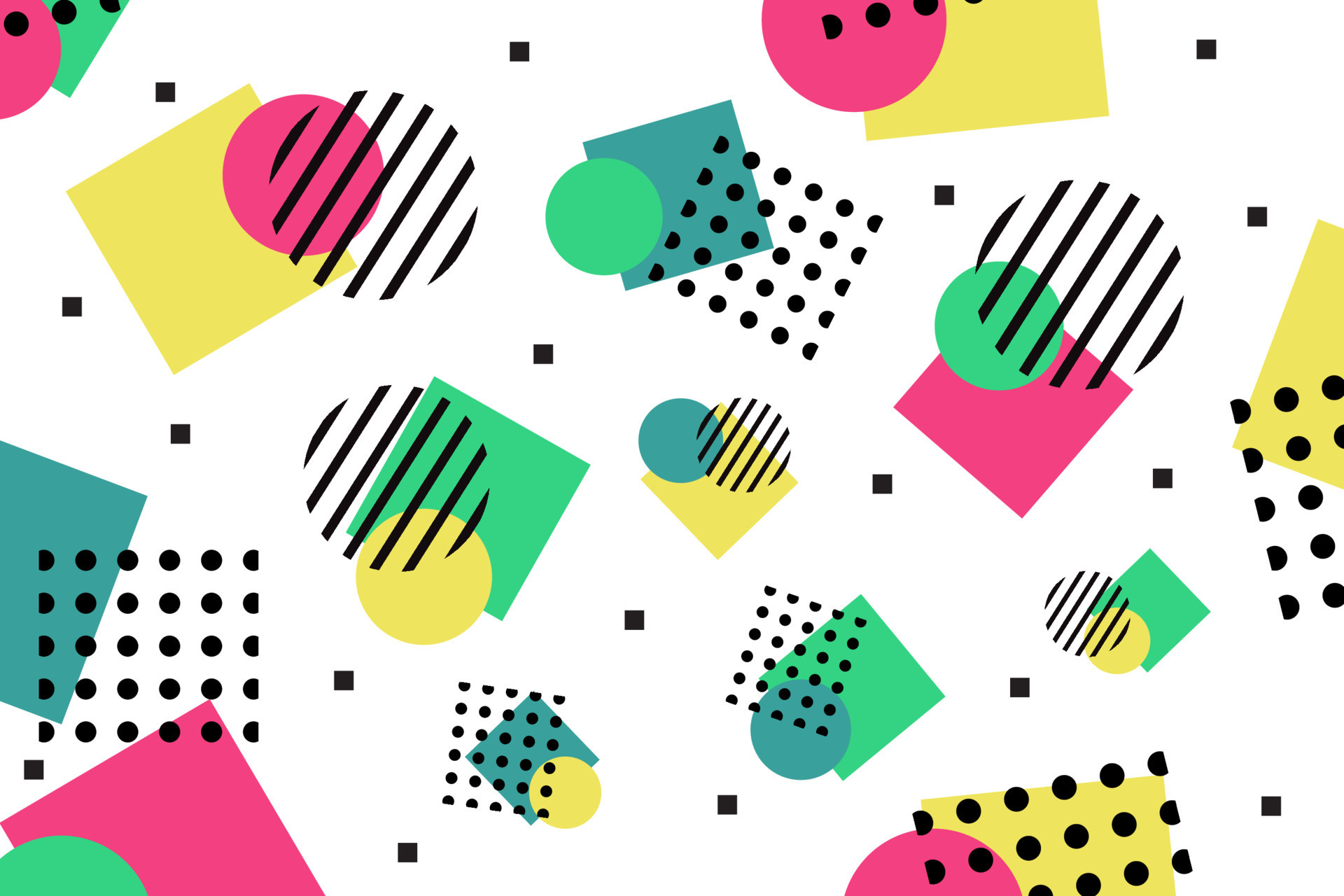 colorful Universal trend geometric shapes background. Design elements ...